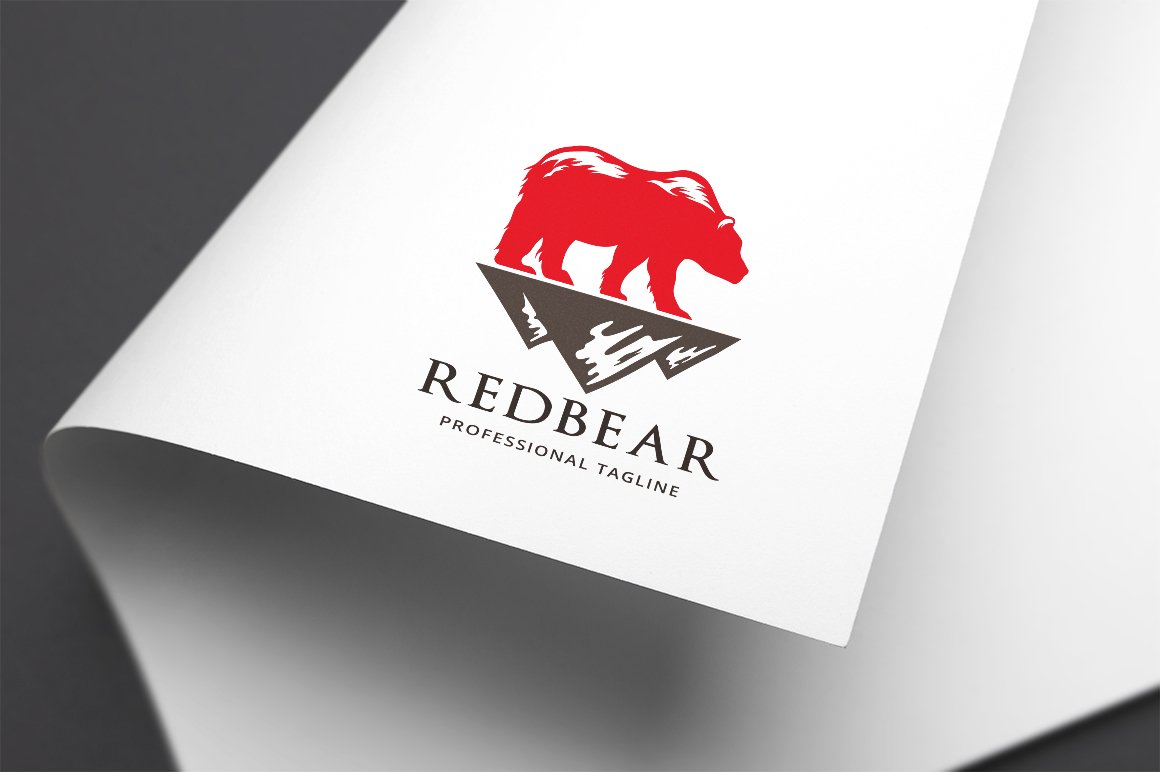 Red Bear Logo (671304) | Logos | Design Bundles