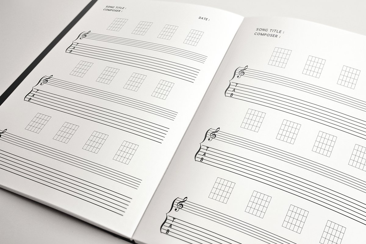 Guitar Tab Sheet Music l KDP Template (983179) | Book Publishing ...