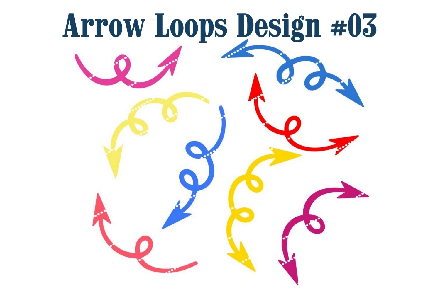 Arrow Loop Design BUNDLE of 40 SVG Cut File Embellishment (197109 ...