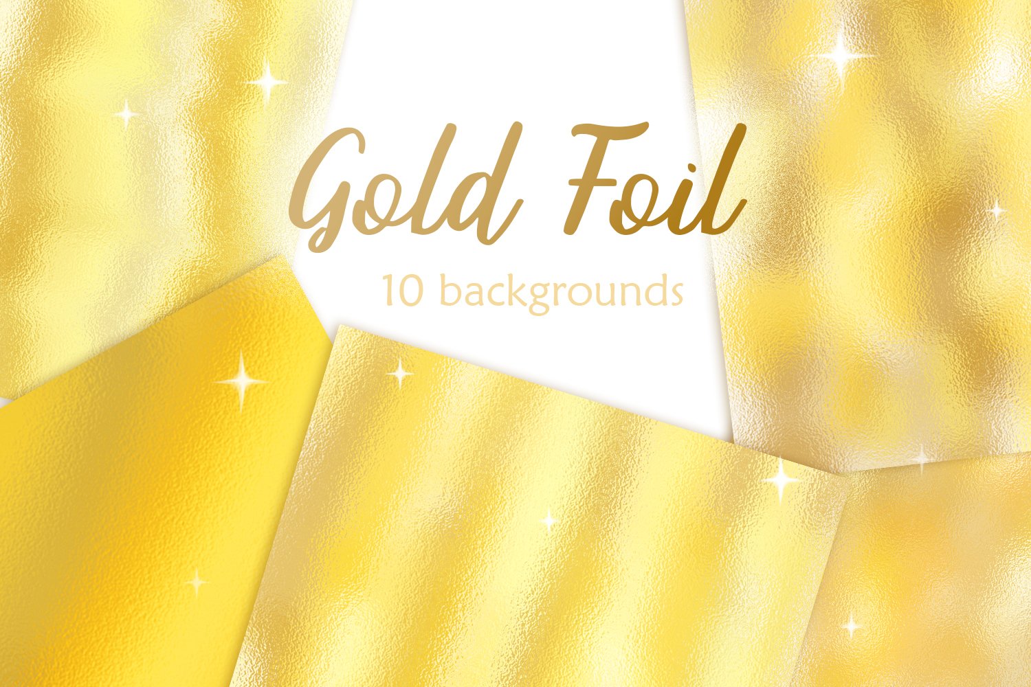 Gold Foil - 10 digital papers
