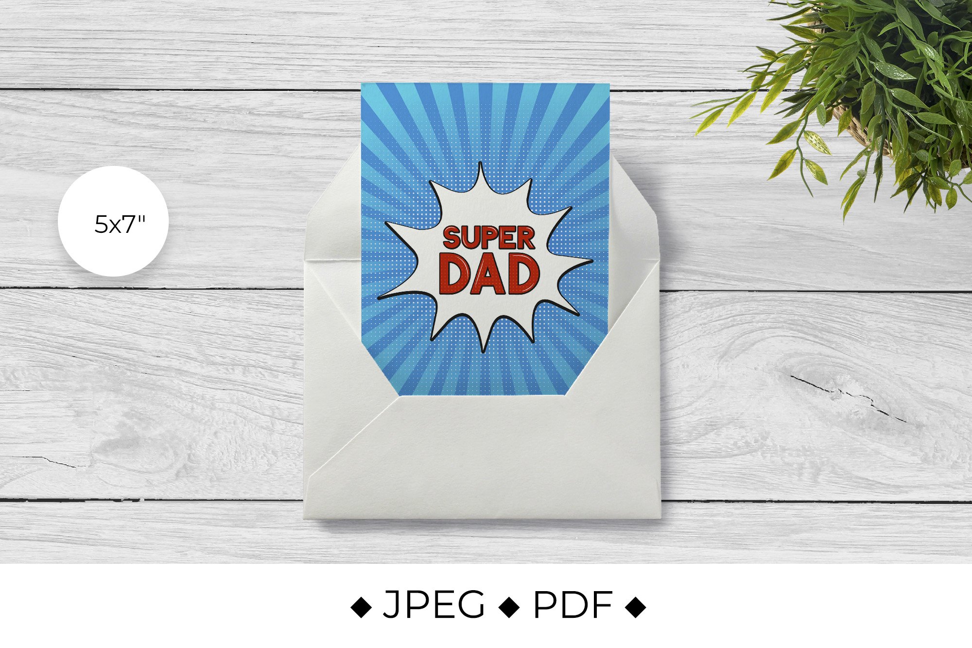 Retro Fathers day greeting card in Pop Art style (1356011) | Printables ...
