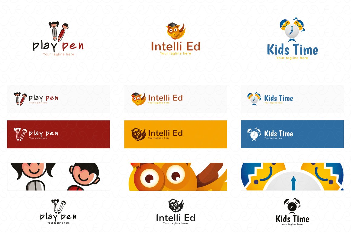 Education E-Learning & School Logo Pack of 10 Awesome Design (173724 ...