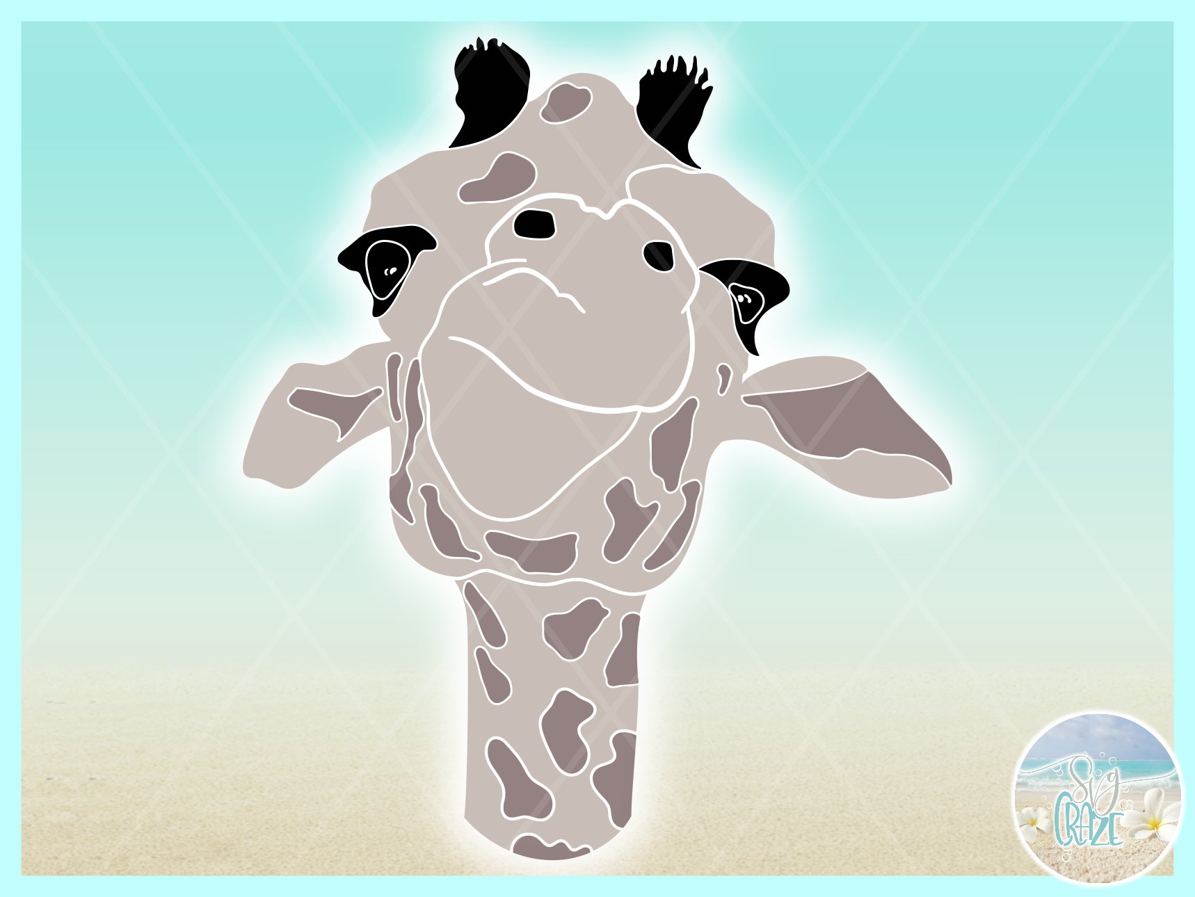 Cute Giraffe Face Svg Dxf Eps Png Pdf Files For Cricut (214721) | SVGs ...