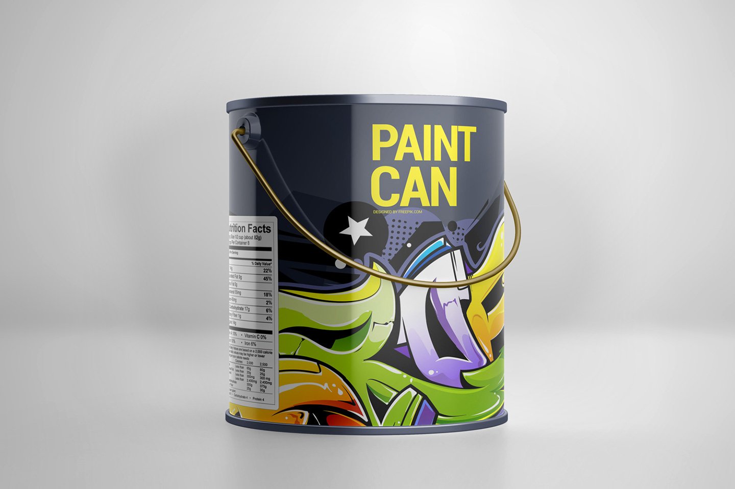 Paint Can Mockup (699174) | Products | Design Bundles