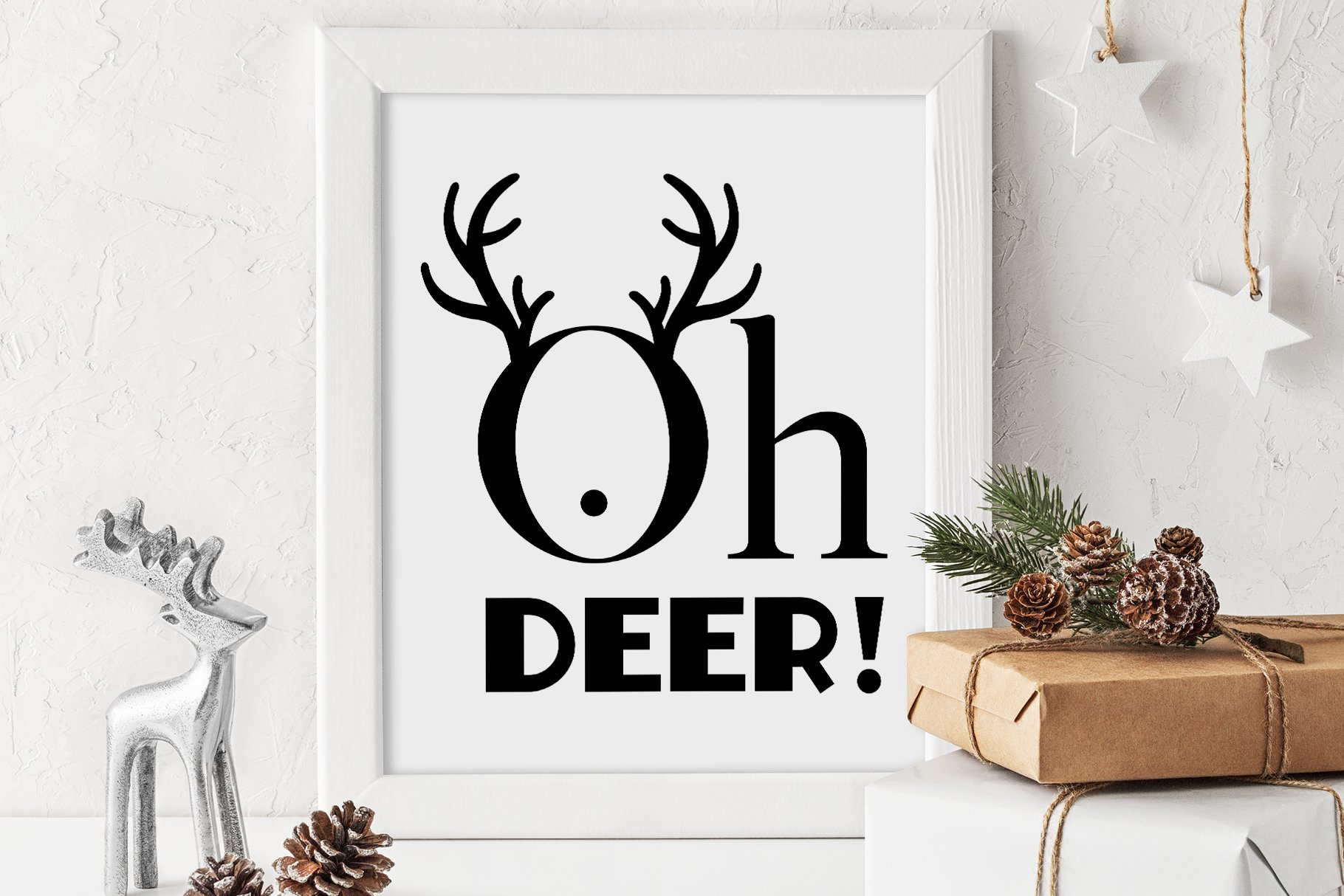 Christmas SVG | Oh Deer SVG (852405) | Cut Files | Design Bundles