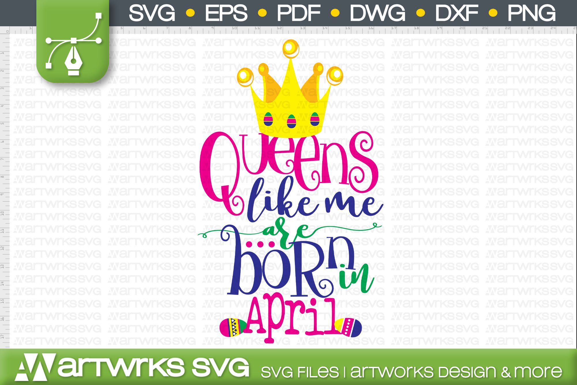 Queens are born in april SVG files for Cricut | april girl (522708 ...