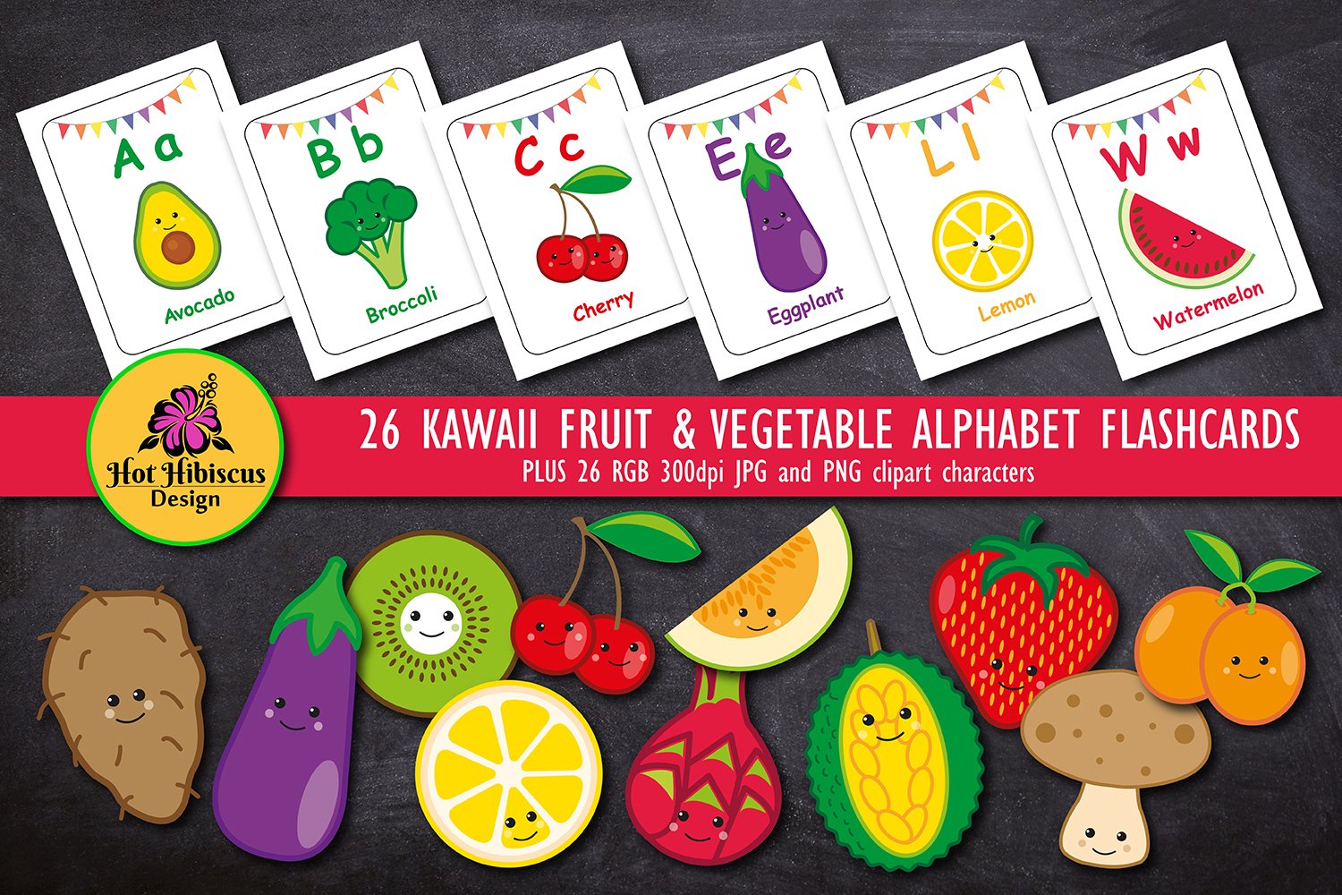 Free Alphabet Fruits And Vegetables Flashcards The Teaching Aunt