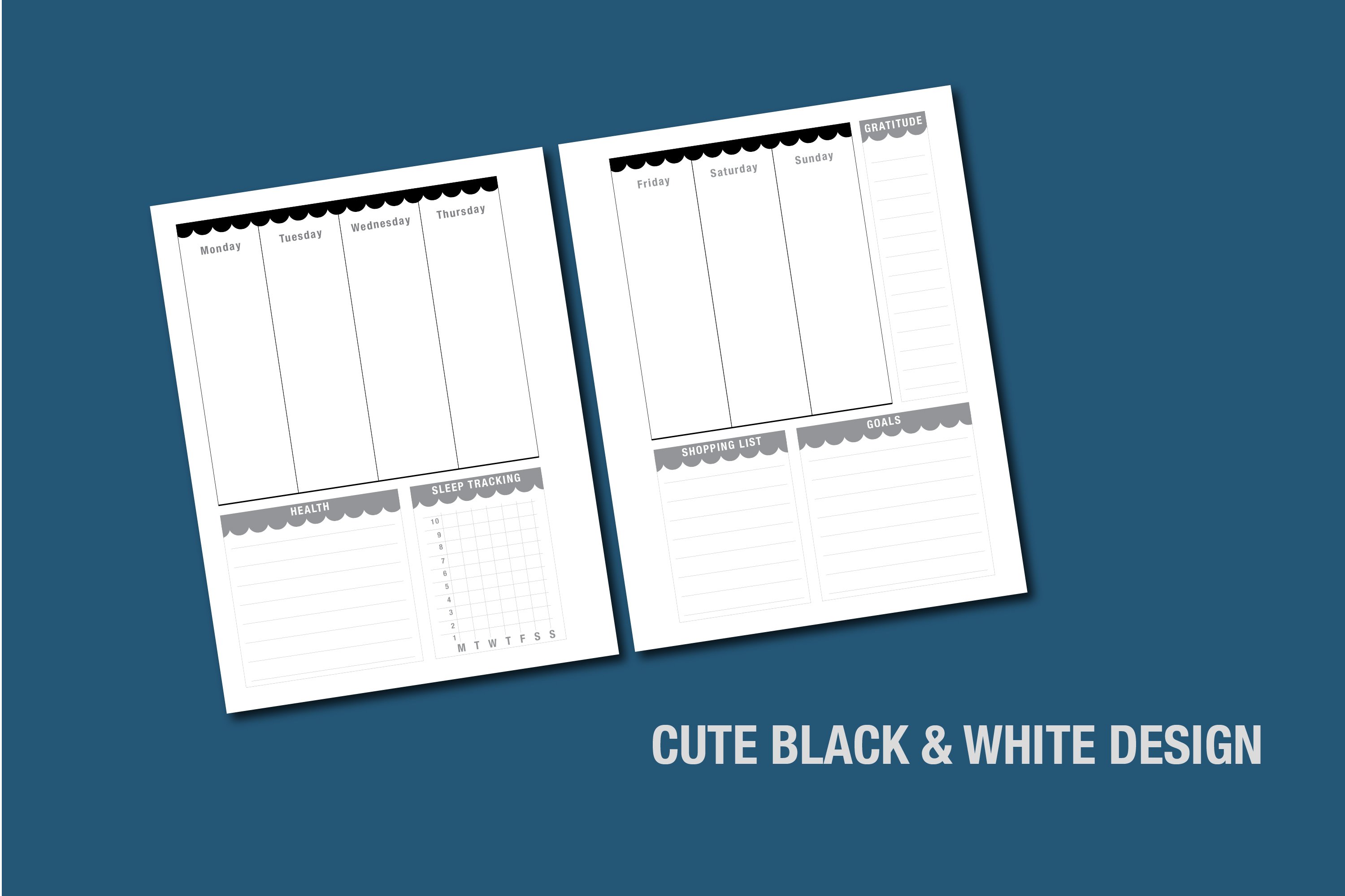 Planner Printable - Vertical Day Column Weekly agenda (346768 ...