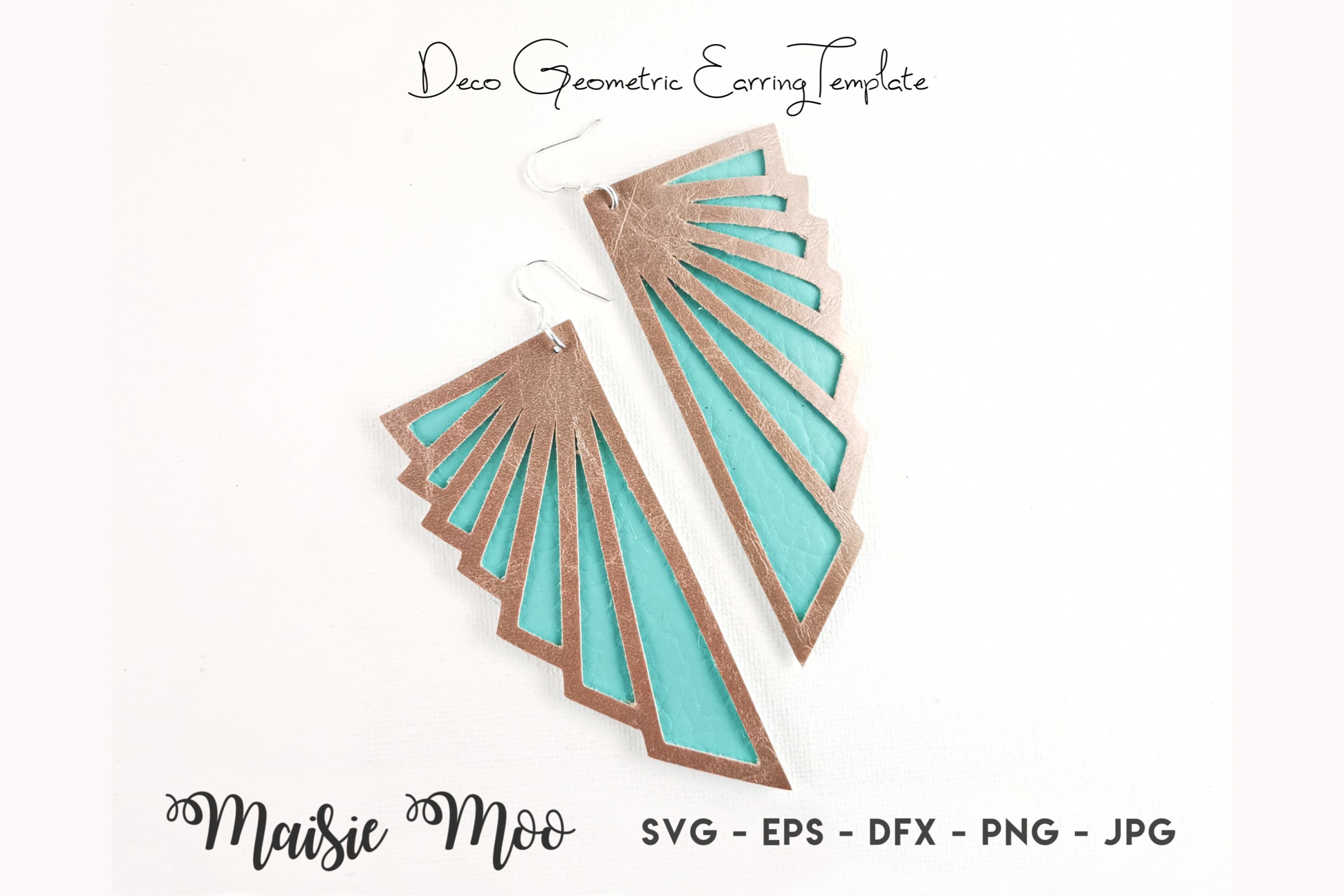 Deco Earring Templates | Geometric Earring SVG (477973) | Other ...