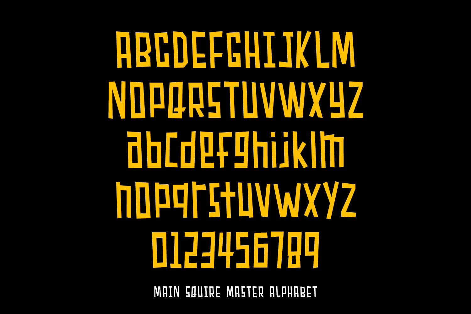 Squire - a square & quirky font (446836) | Display | Font Bundles