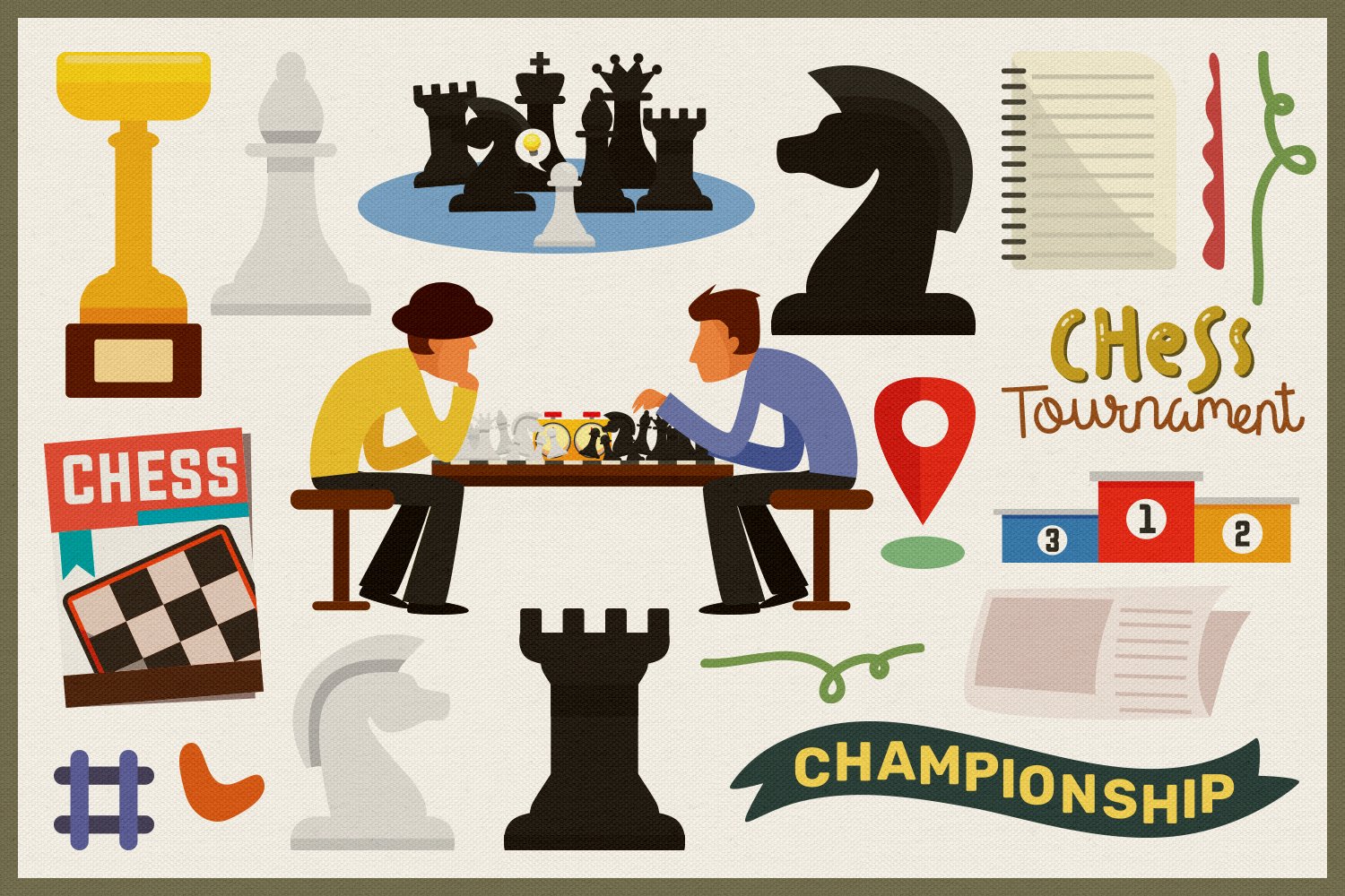 Play Chess Vector Clipart Pack