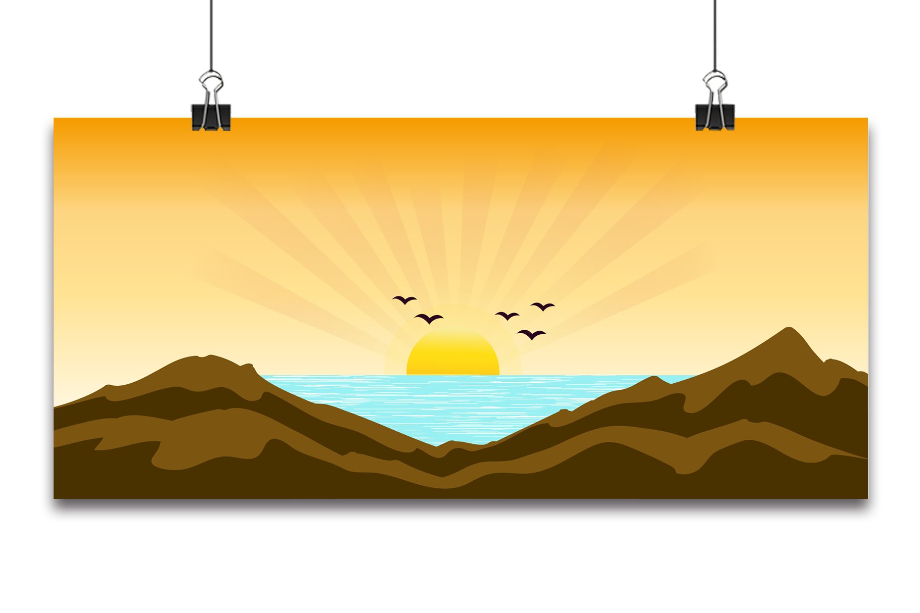 Vector evening sky clouds. Sunset. Background design (820093 ...