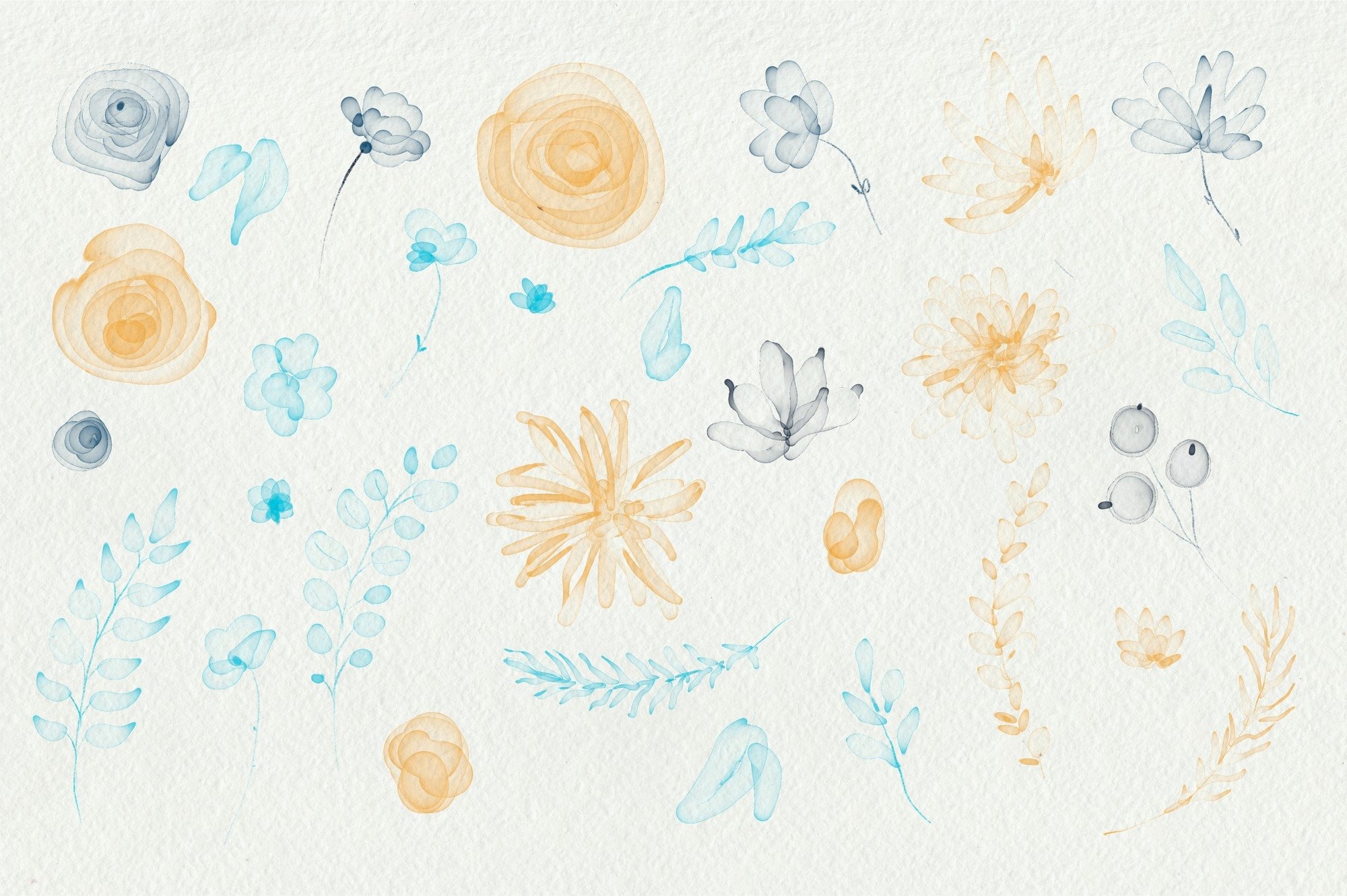 Delicate Watercolor Flowers