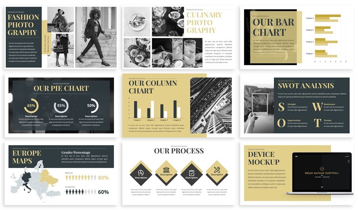 Andria - Classy Powerpoint Template (331660) | Presentation Templates ...