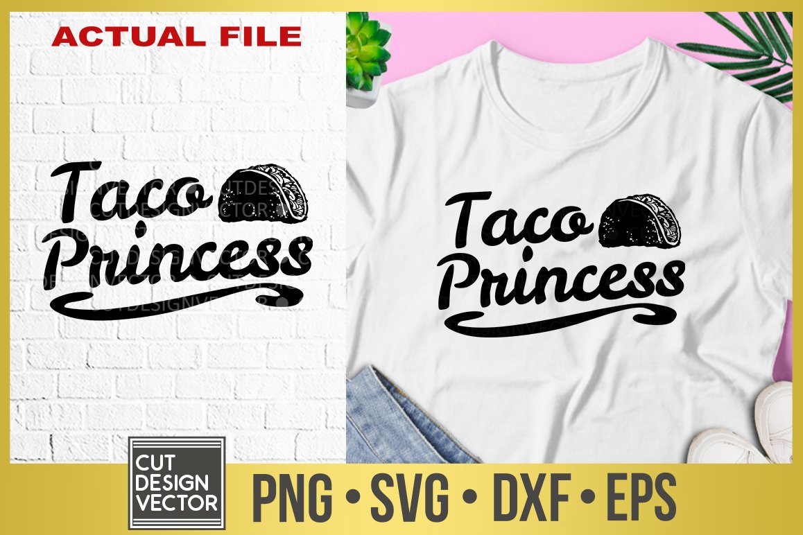 Taco Princess SVG (305297) | SVGs | Design Bundles