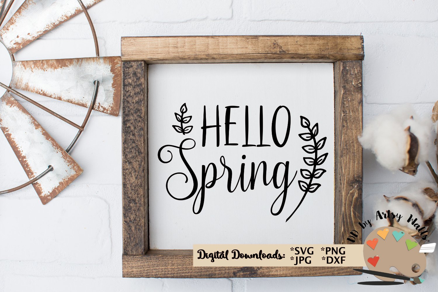 Hello Spring svg cut file Spring decor svg Spring quote svg (232881 ...