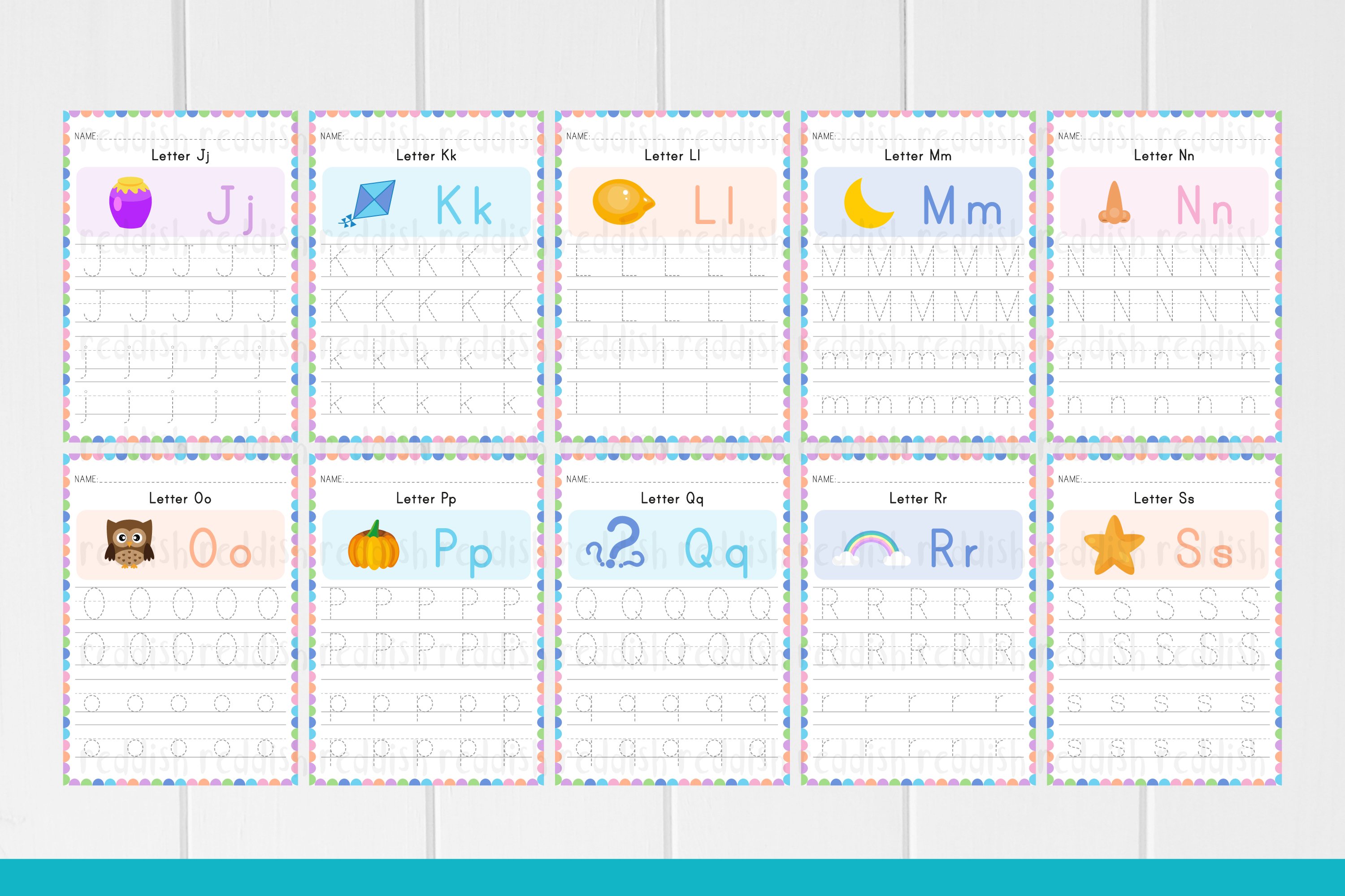 27 Alphabet English Worksheets, Trace the Letters A4 size (1004524 ...