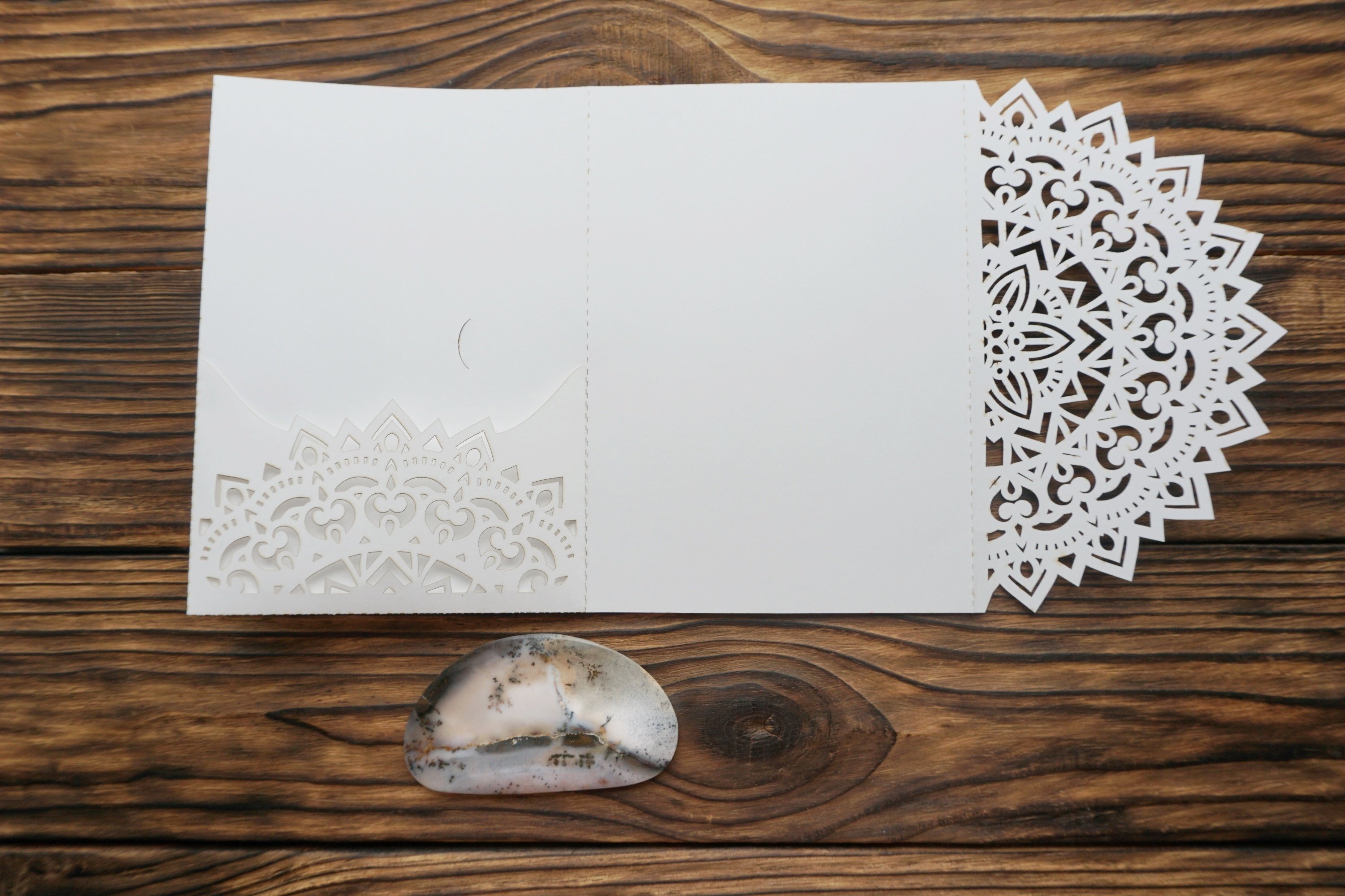 Tri Fold Wedding Invitation Envelope Template For Cutting (748210 ...