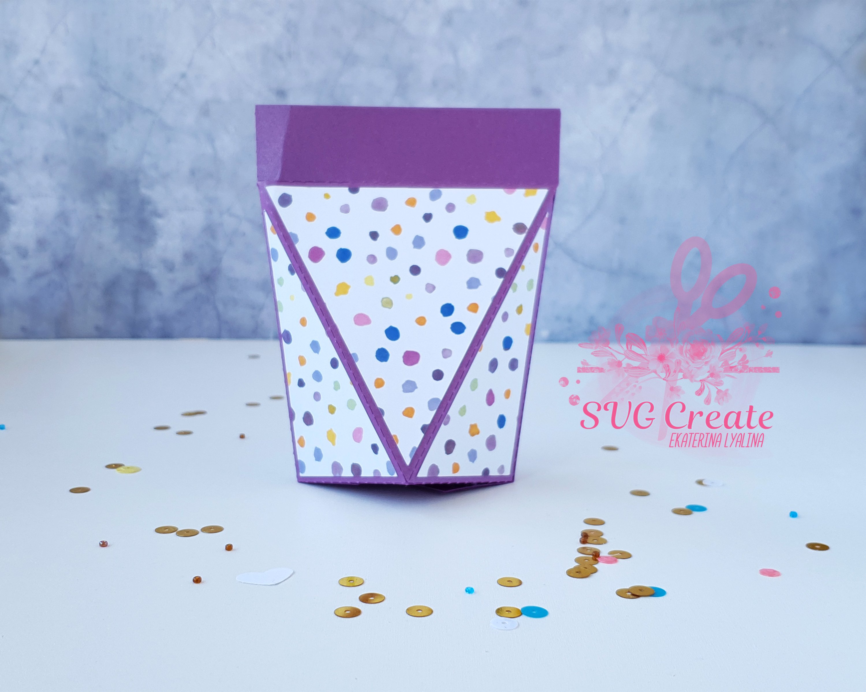 Self closing box, self-closing box, pdf gift box template (345747 ...