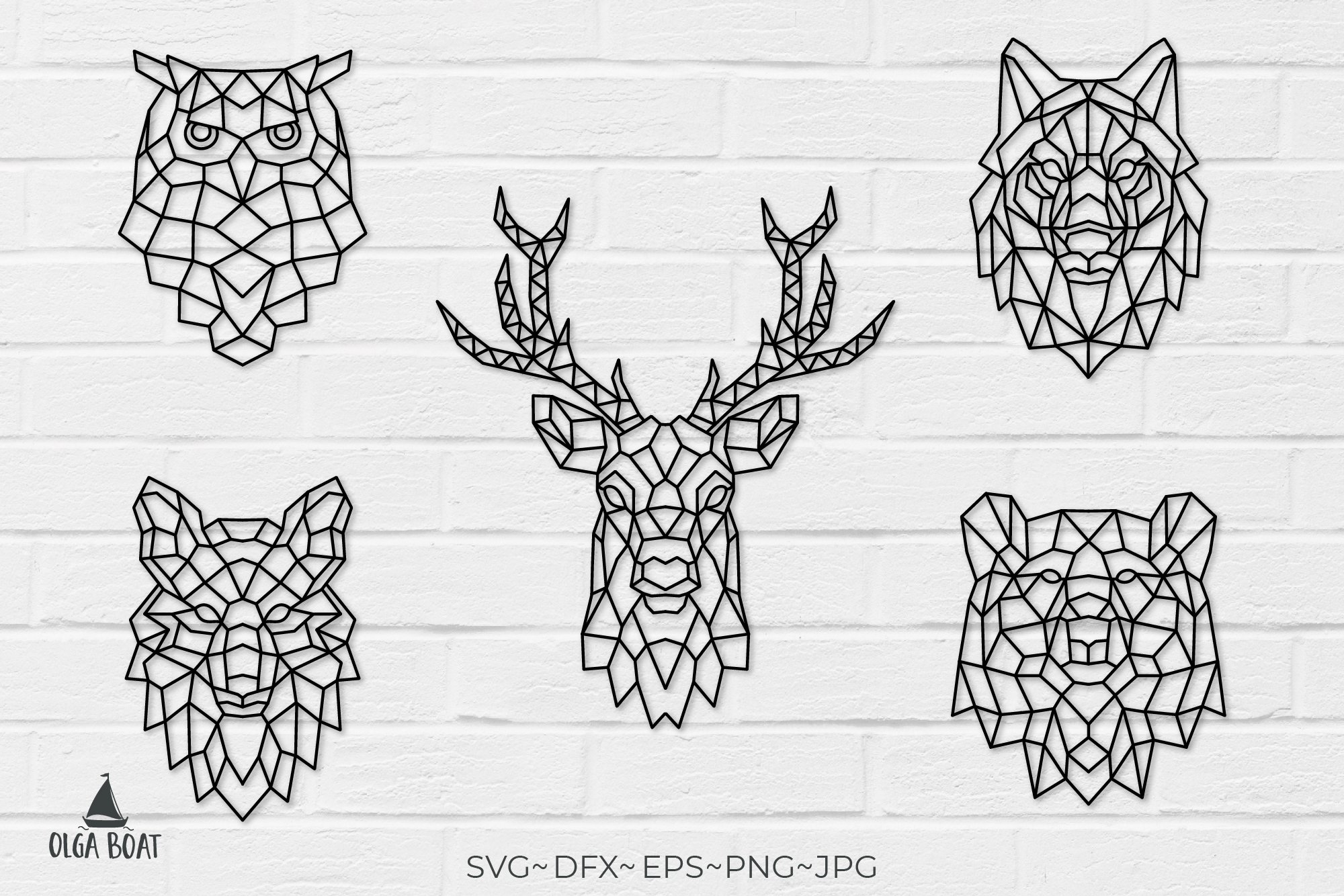 Geometric Animal Outline