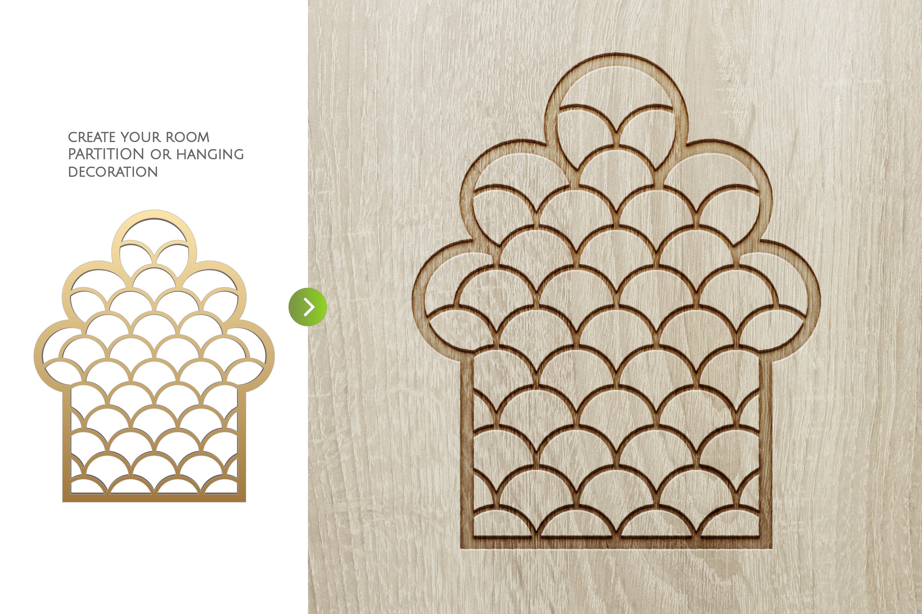 7 SVG templates, Arch wall & window decor, Geometric stencil (444353 ...