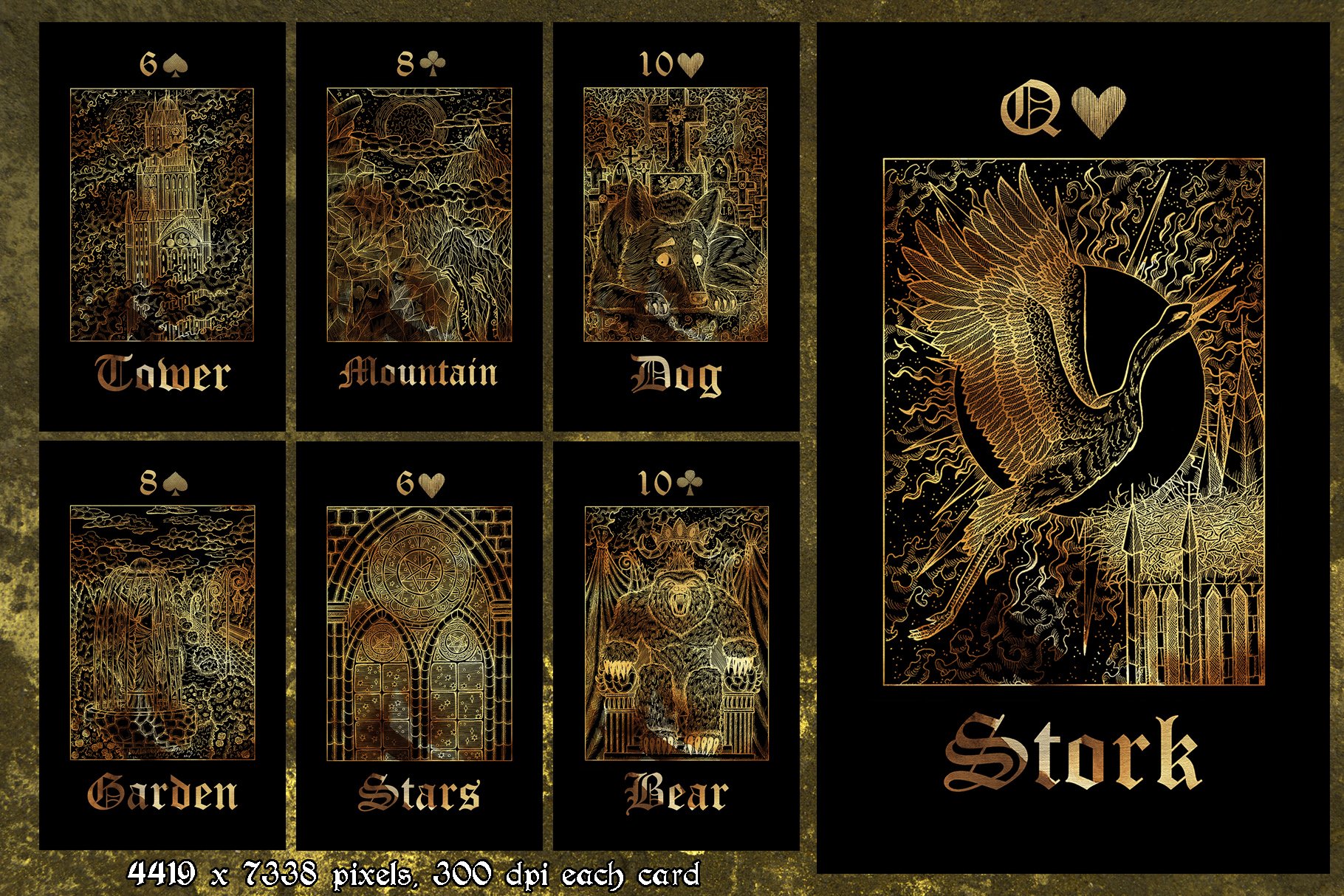 Lenormand Gothic Mysteries, gold edition (1116007) | Illustrations ...