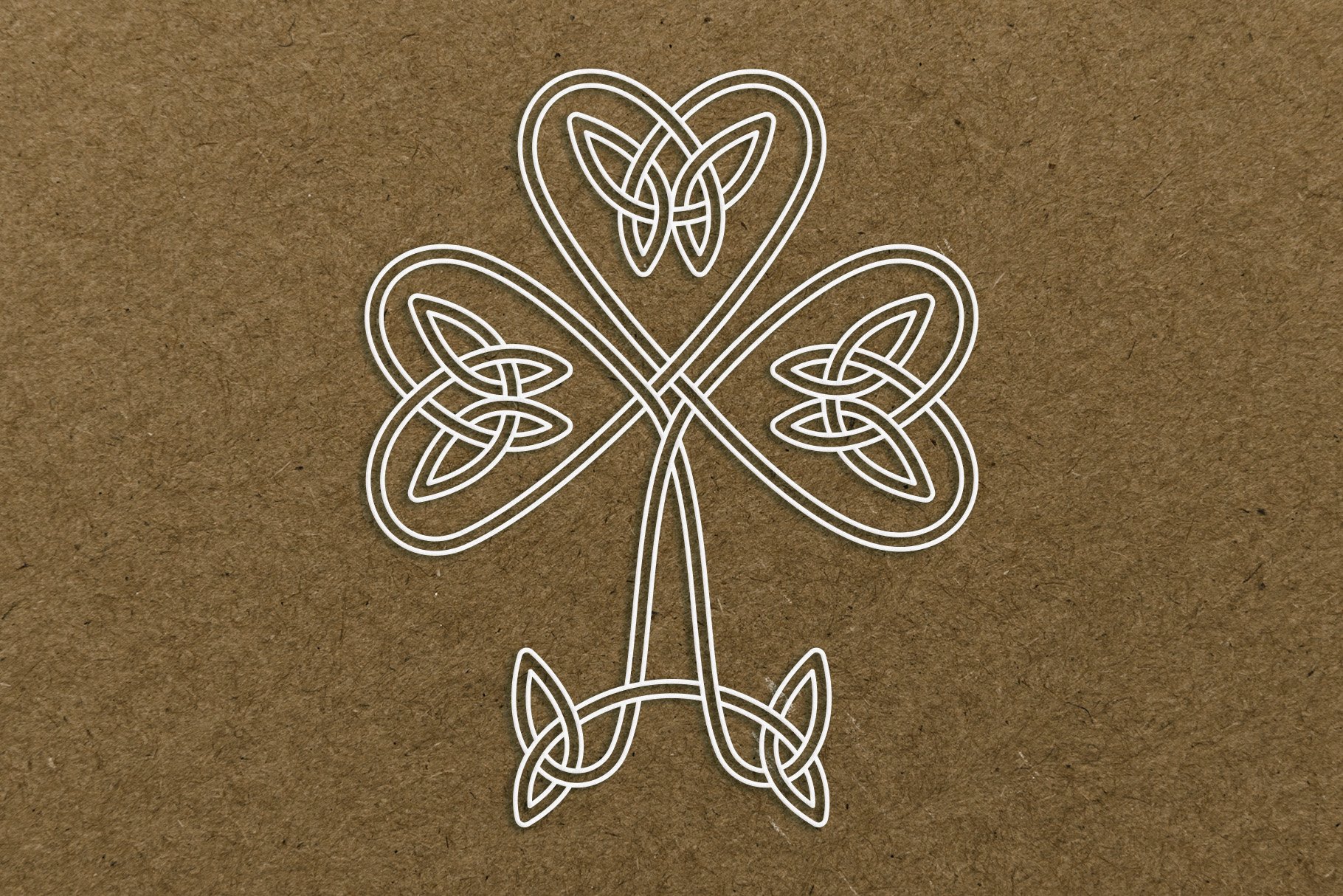 SVG Shamrock, Celtic knot clover cut file for Cricut, laser. (437092 ...