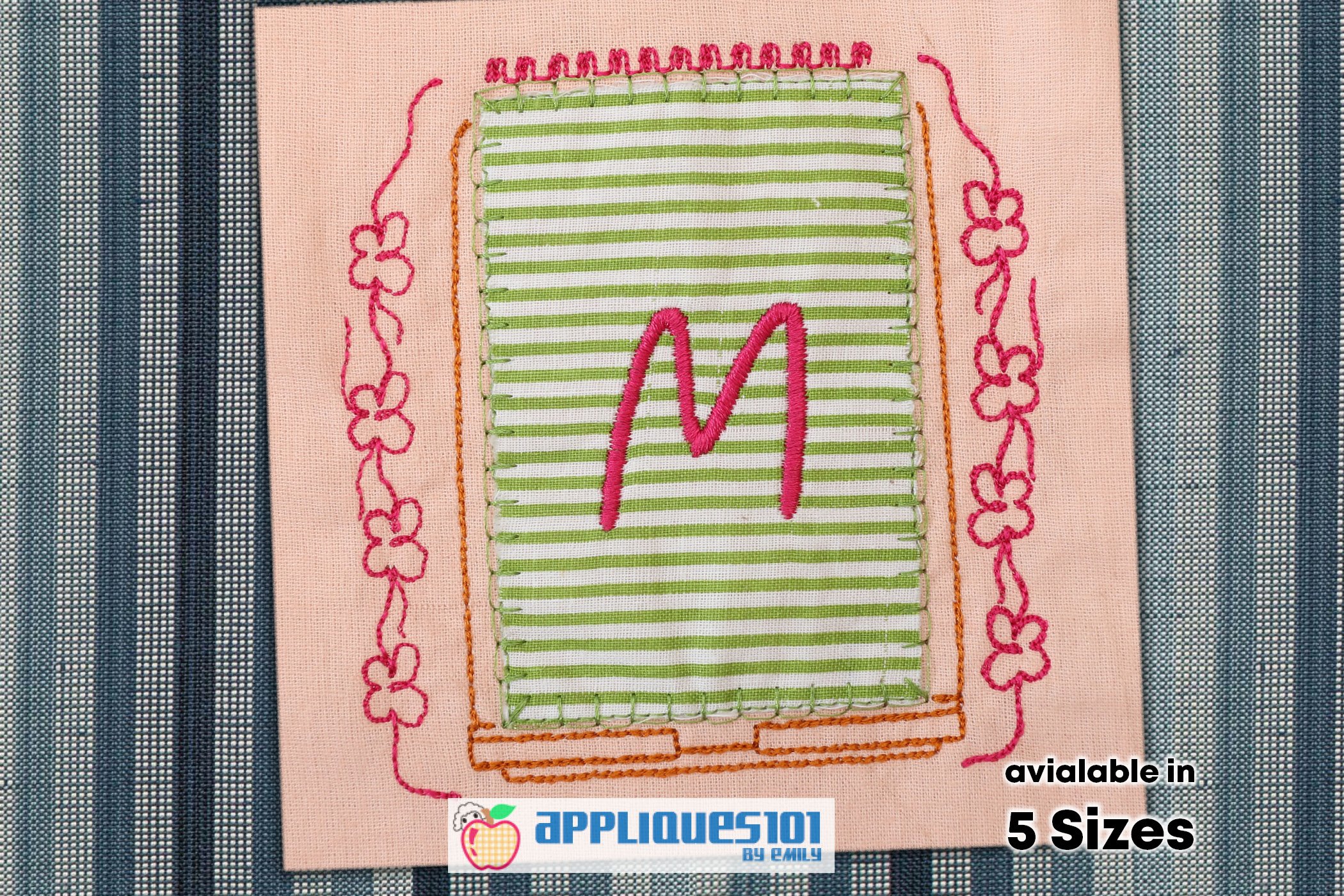 Notebook Design Embroidery Applique Design - Books (358037 ...
