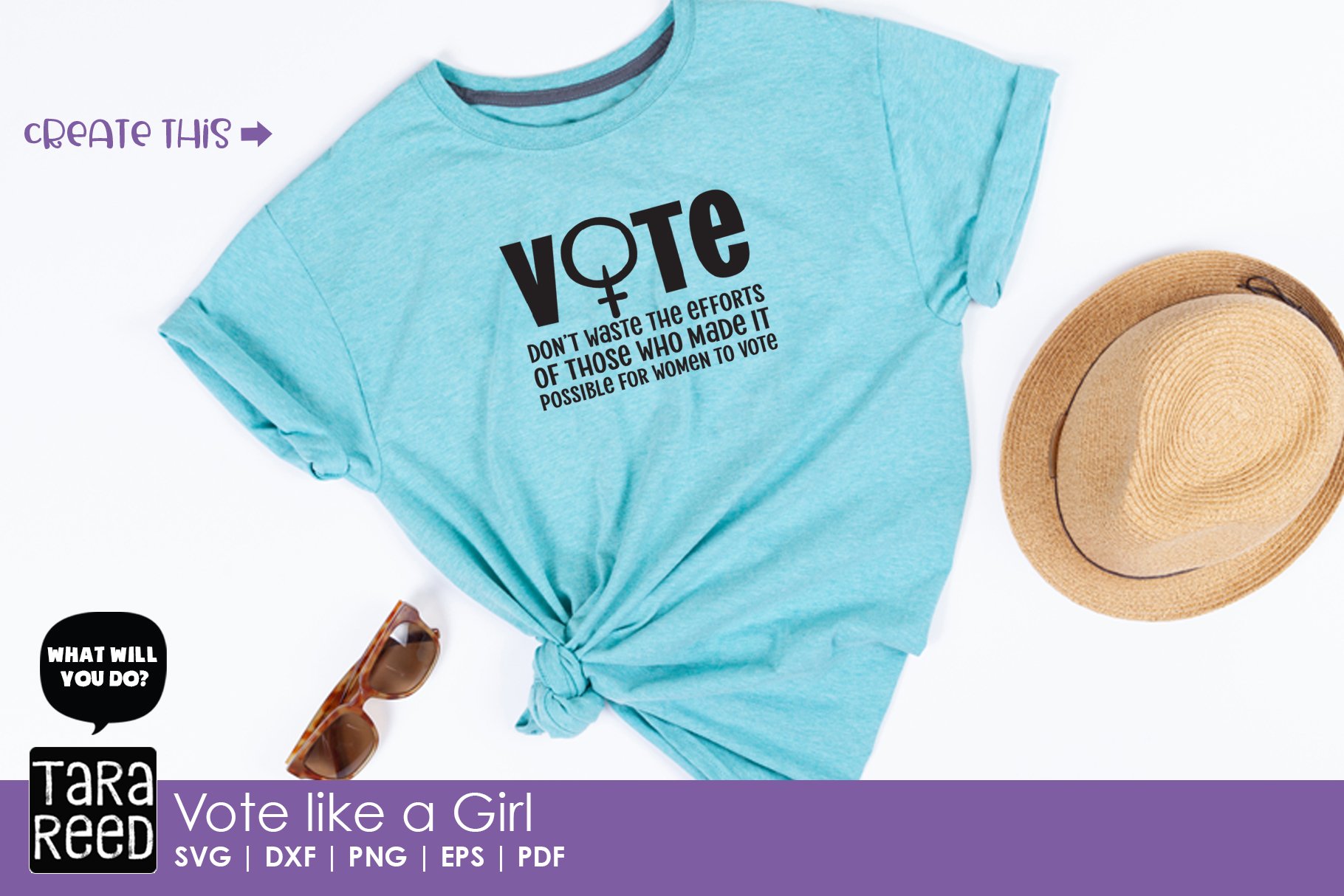 Vote like a Girl - Voting SVG and Cut Files for Crafters (841079) | Cut ...