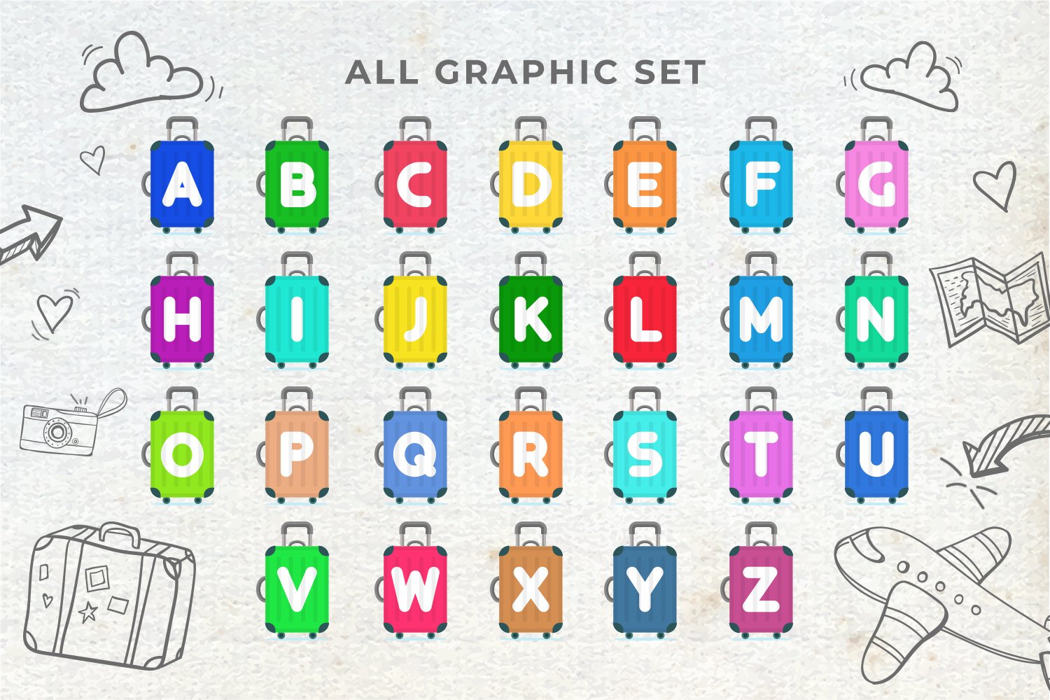 Travel Bag Alphabet Set