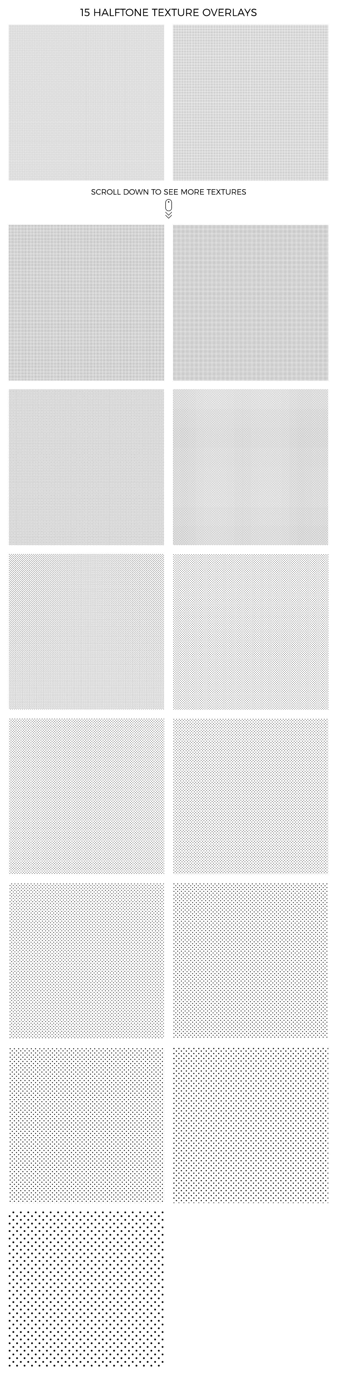 Halftone and Grunge Overlays (39968) | Textures | Design Bundles