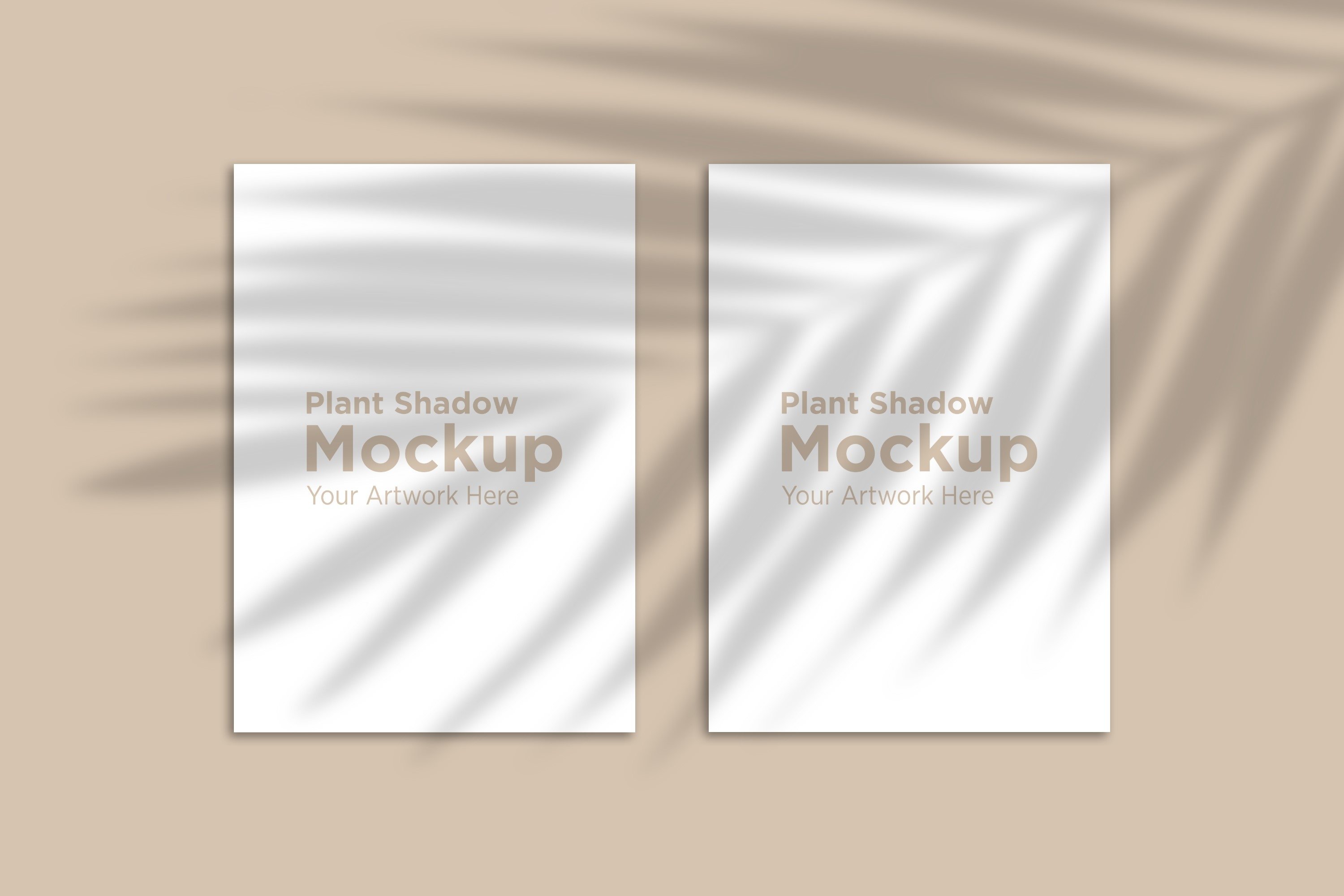 Plant Shadow Mockup Template (1084633) | Posters | Design Bundles