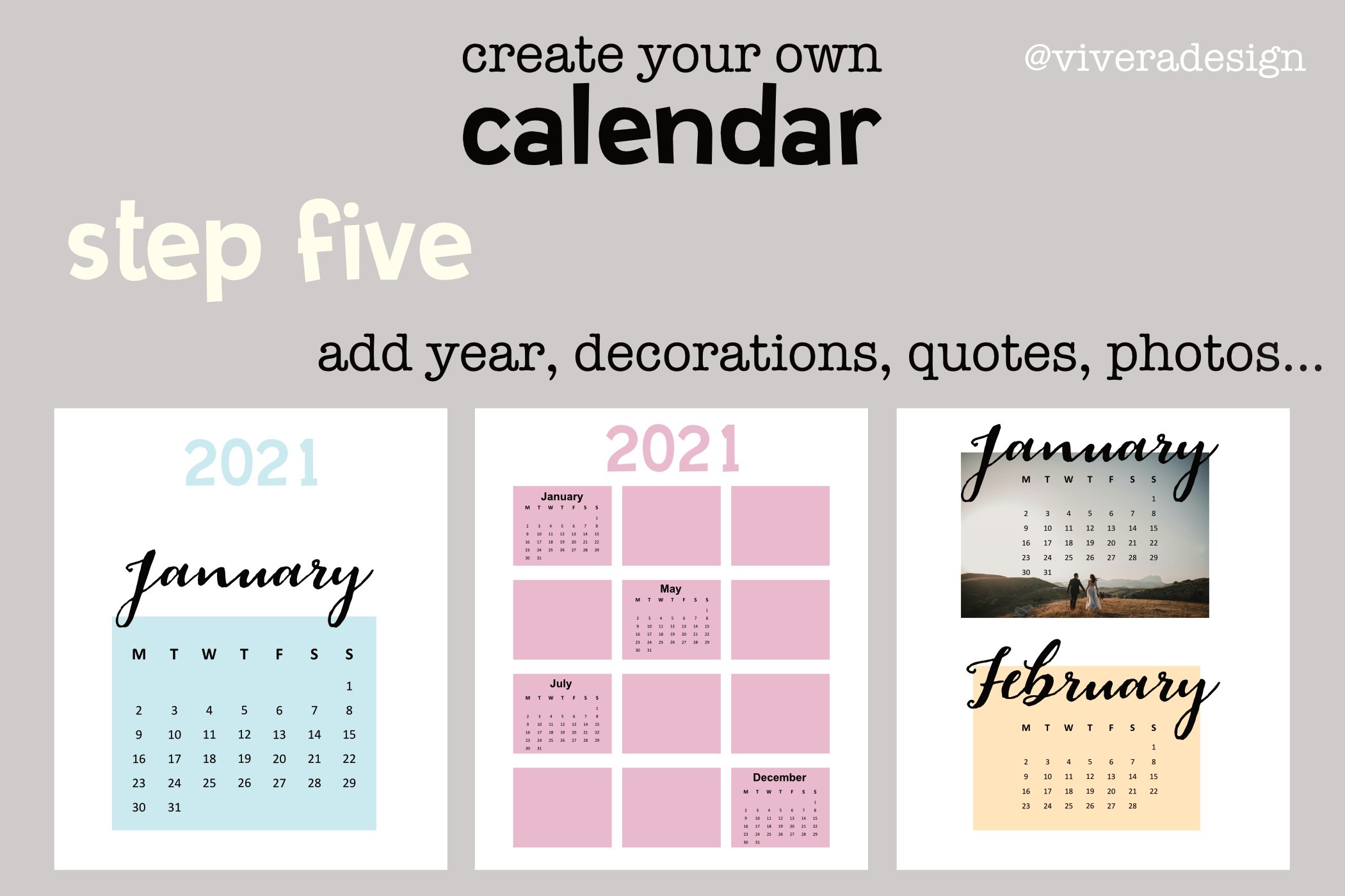 Monthly - Master Calendar Clipart - Creative Pack (1193803) | Digital ...
