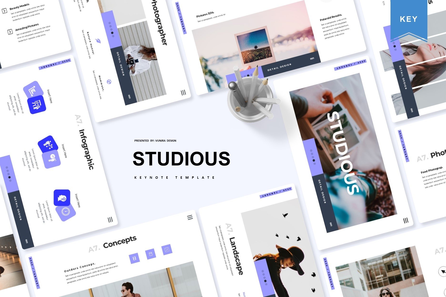 Studious | Powerpoint, Keynote, GoogleSlides Template (790142 ...