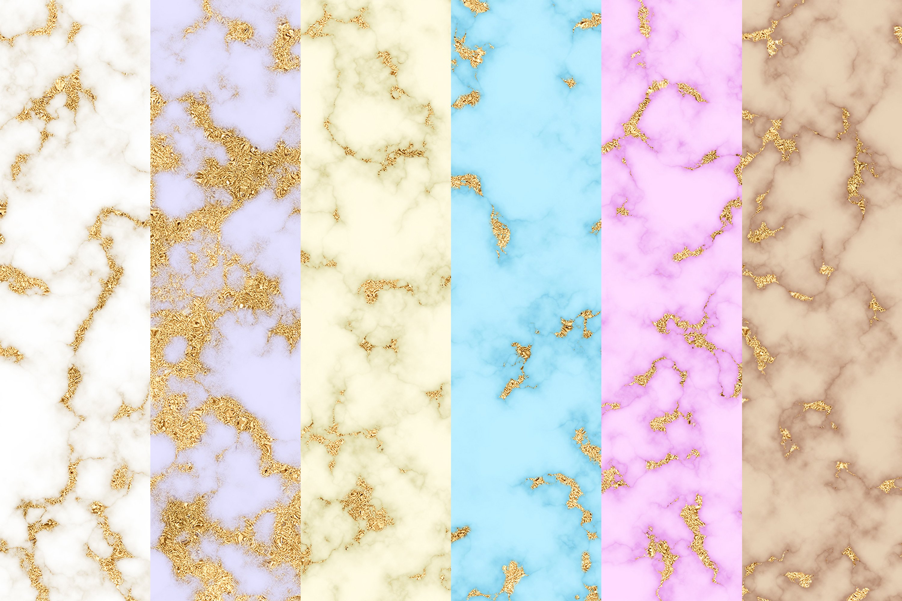 Marble Digital Papers, Gold Veins Marble Textures (434308) | Textures ...