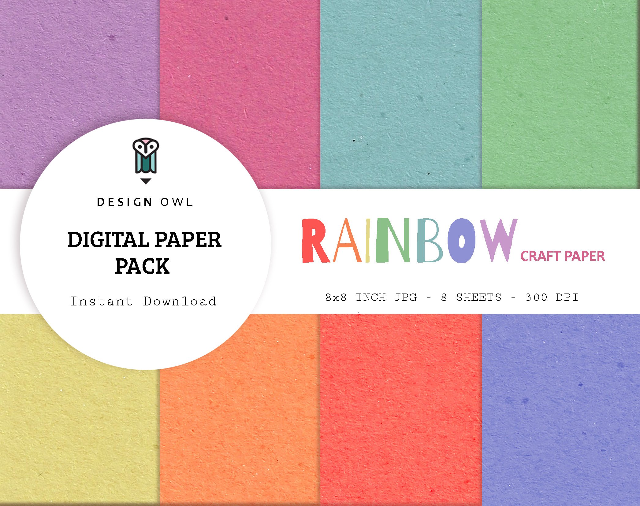 Coloured construction paper backgrounds - digital paper