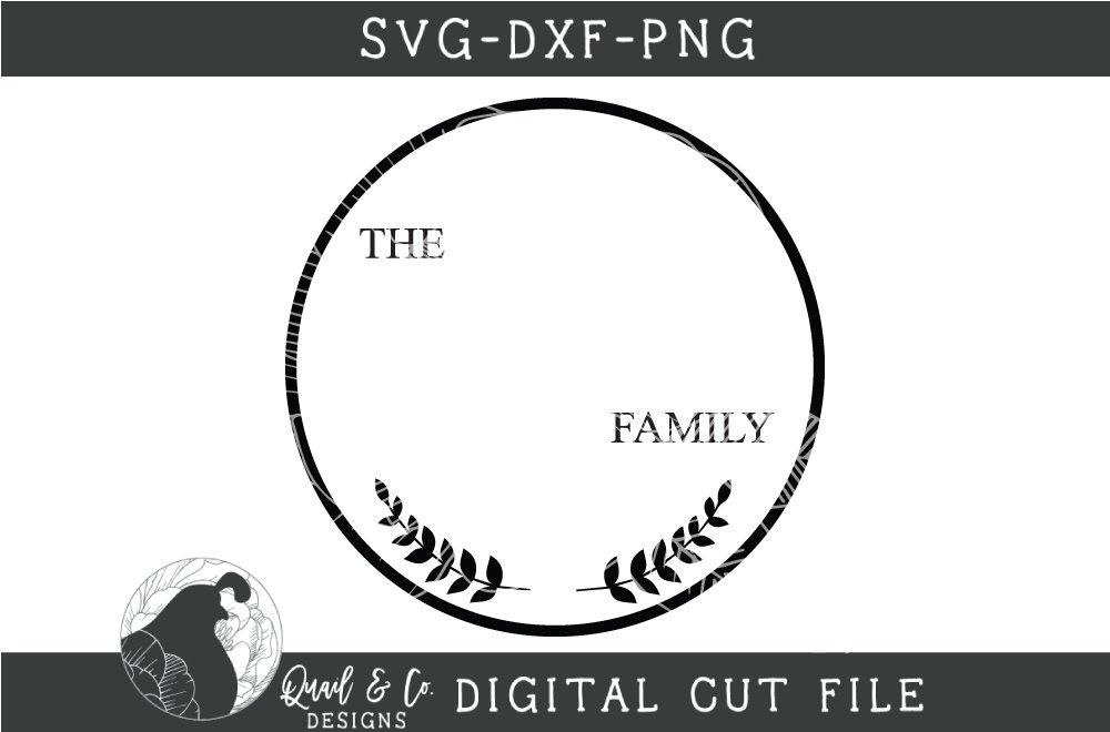 Round Family Name SVG (1015151) | Cut Files | Design Bundles