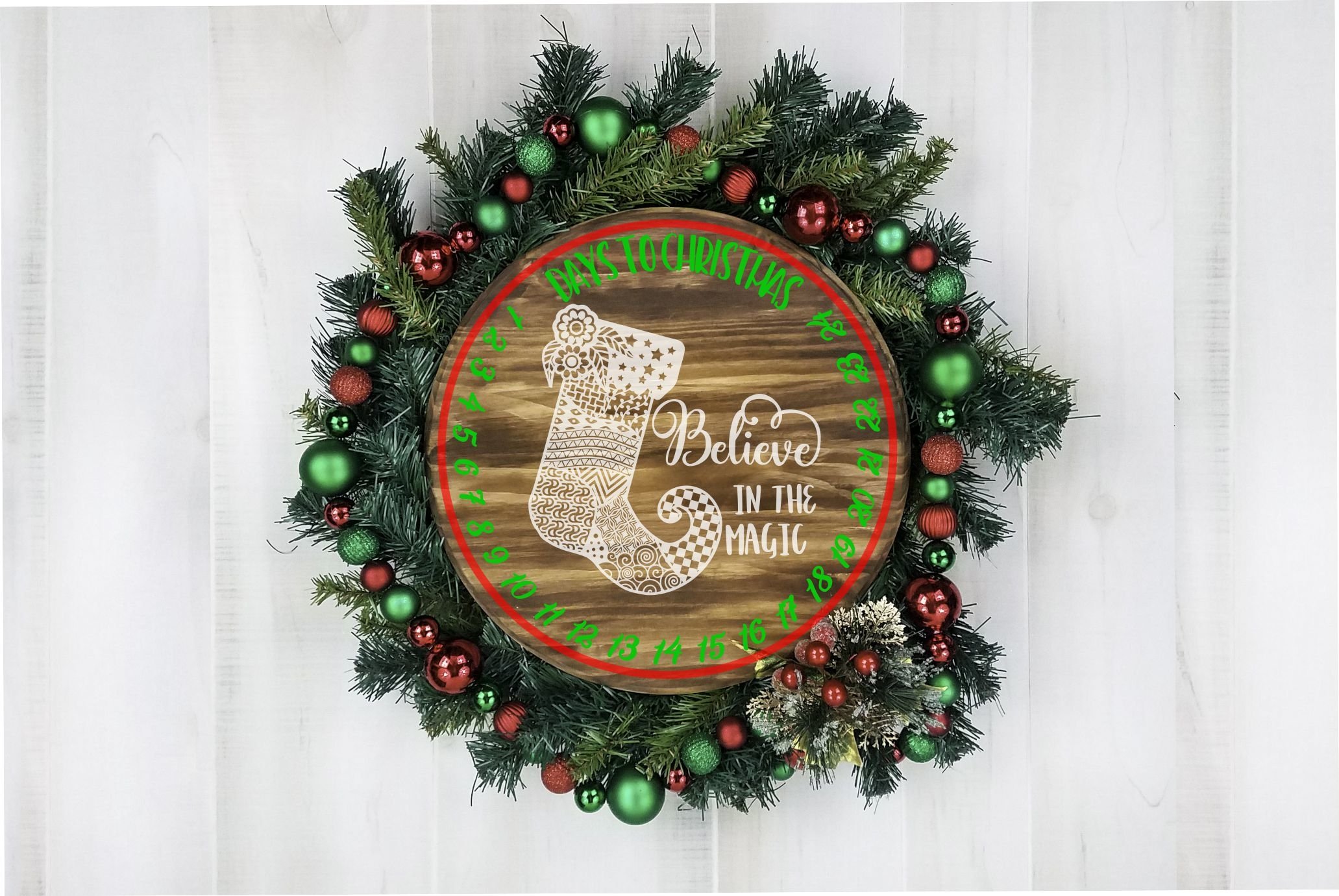 Christmas Countdown Svg For Silhouette Cricut 168235 Cut Files