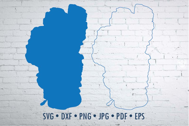 Lake Tahoe svg cut file, eps, png, dxf, Overlay, Outline (654802) | Cut ...