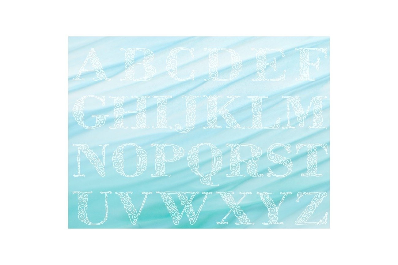 White alphabet clipart set (14490) | Illustrations | Design Bundles