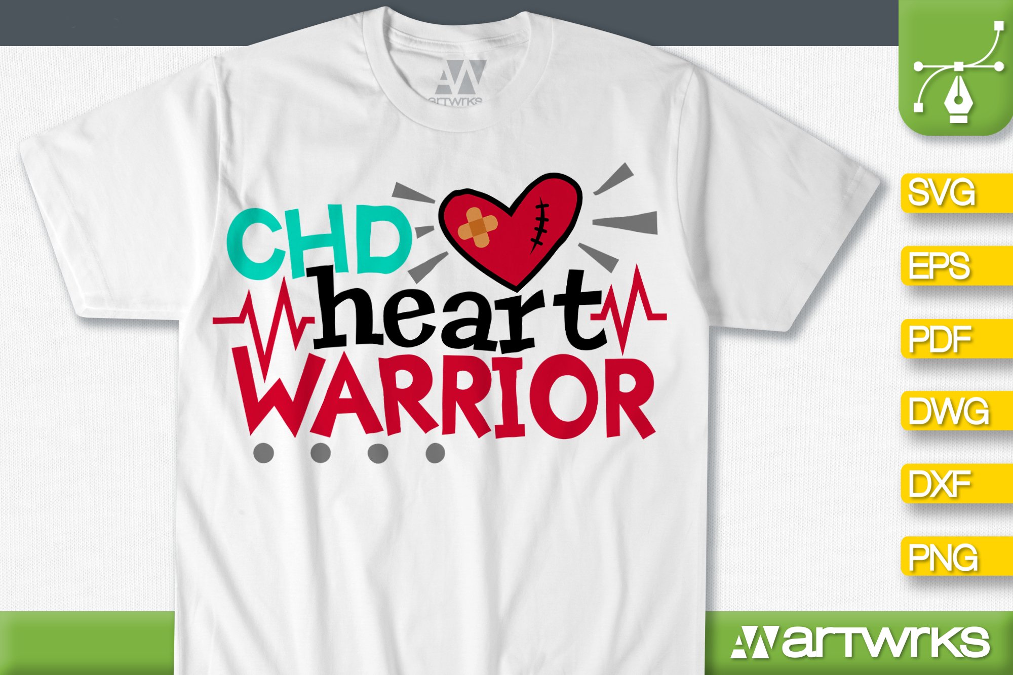 CHD awareness SVG files for Cricut | CHD Heart warrior (523338) | Cut ...