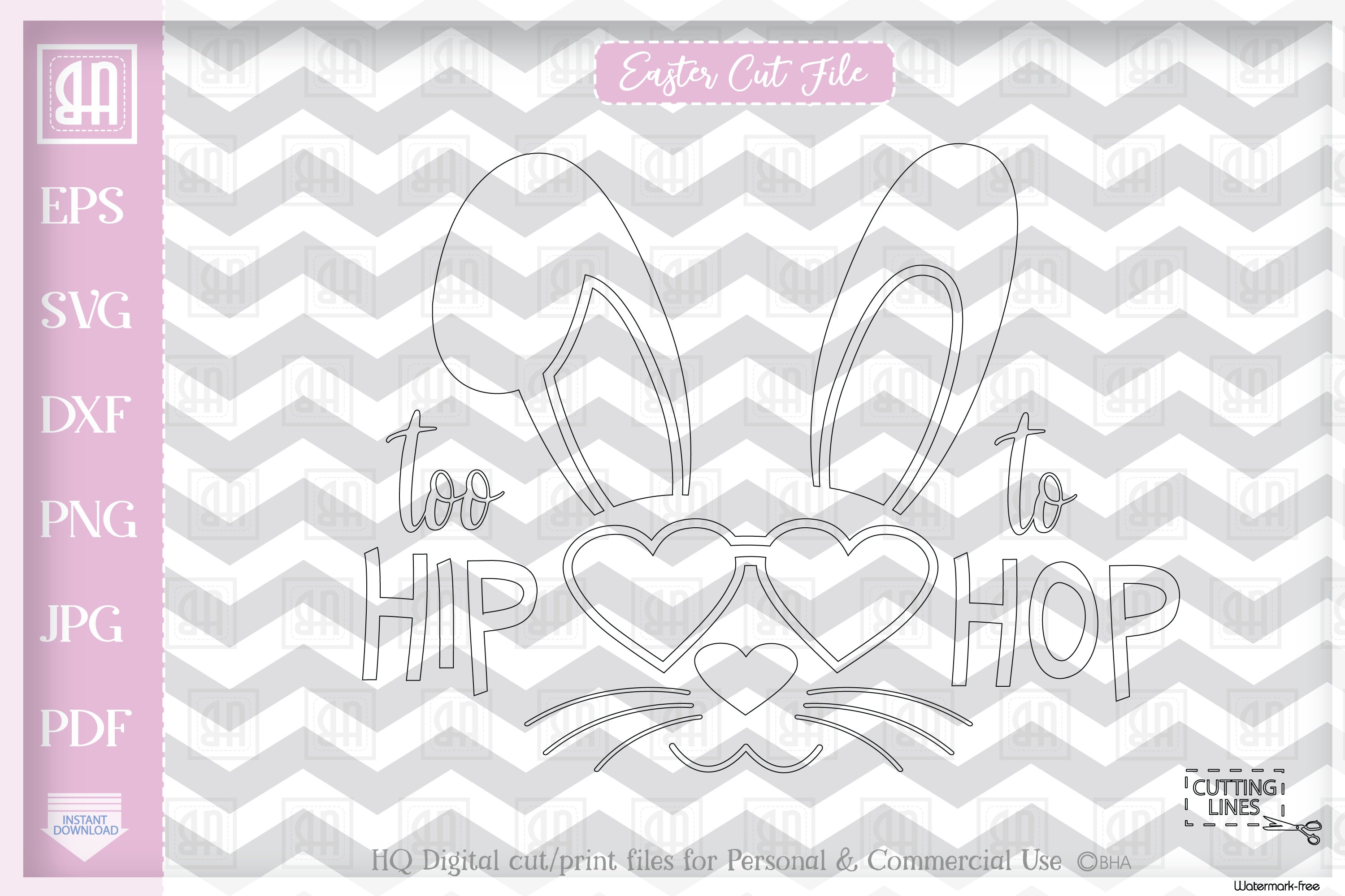 Easter Bunny girl Svg, Cool bunny girl SVG, Happy Easter Svg (522016 ...