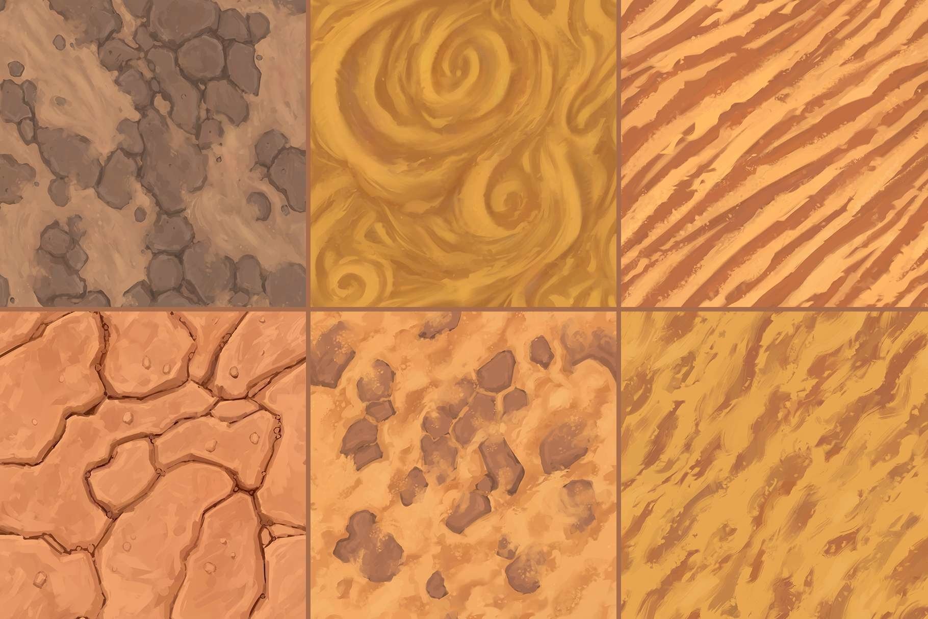 Hand-painted sand textures |Tileable (173471) | Textures | Design Bundles