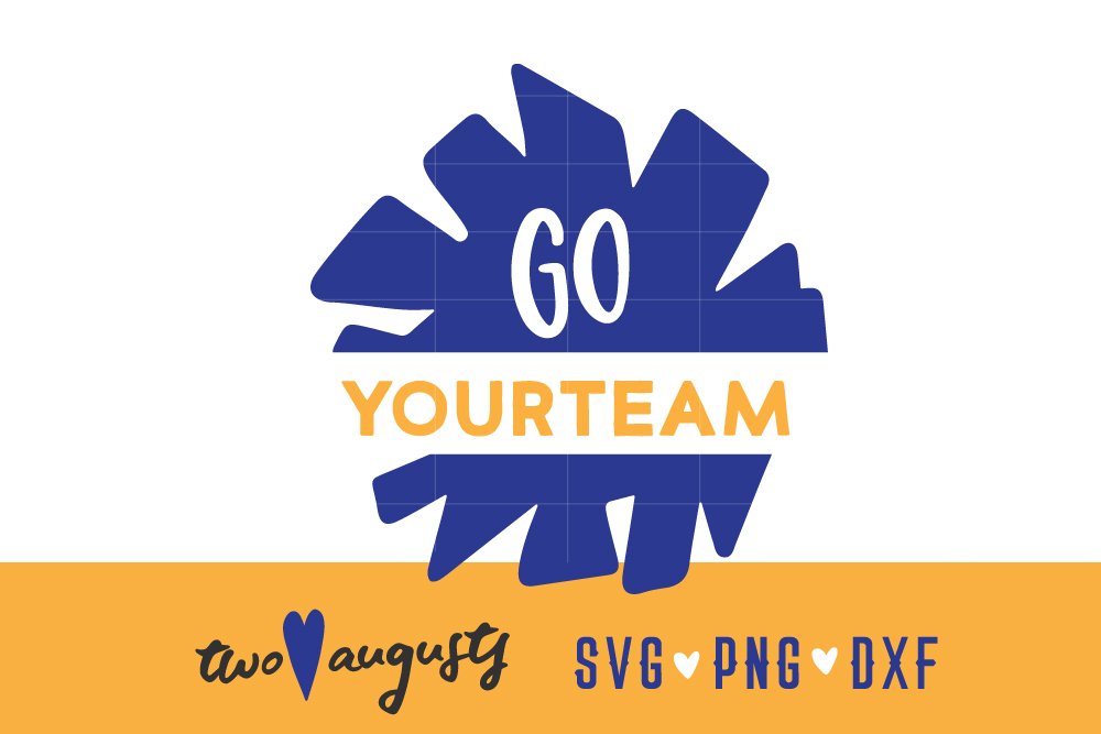 Go Your Team SVG, PNG, DXF, team, cheerleader, Pom Pom (318530) | SVGs ...