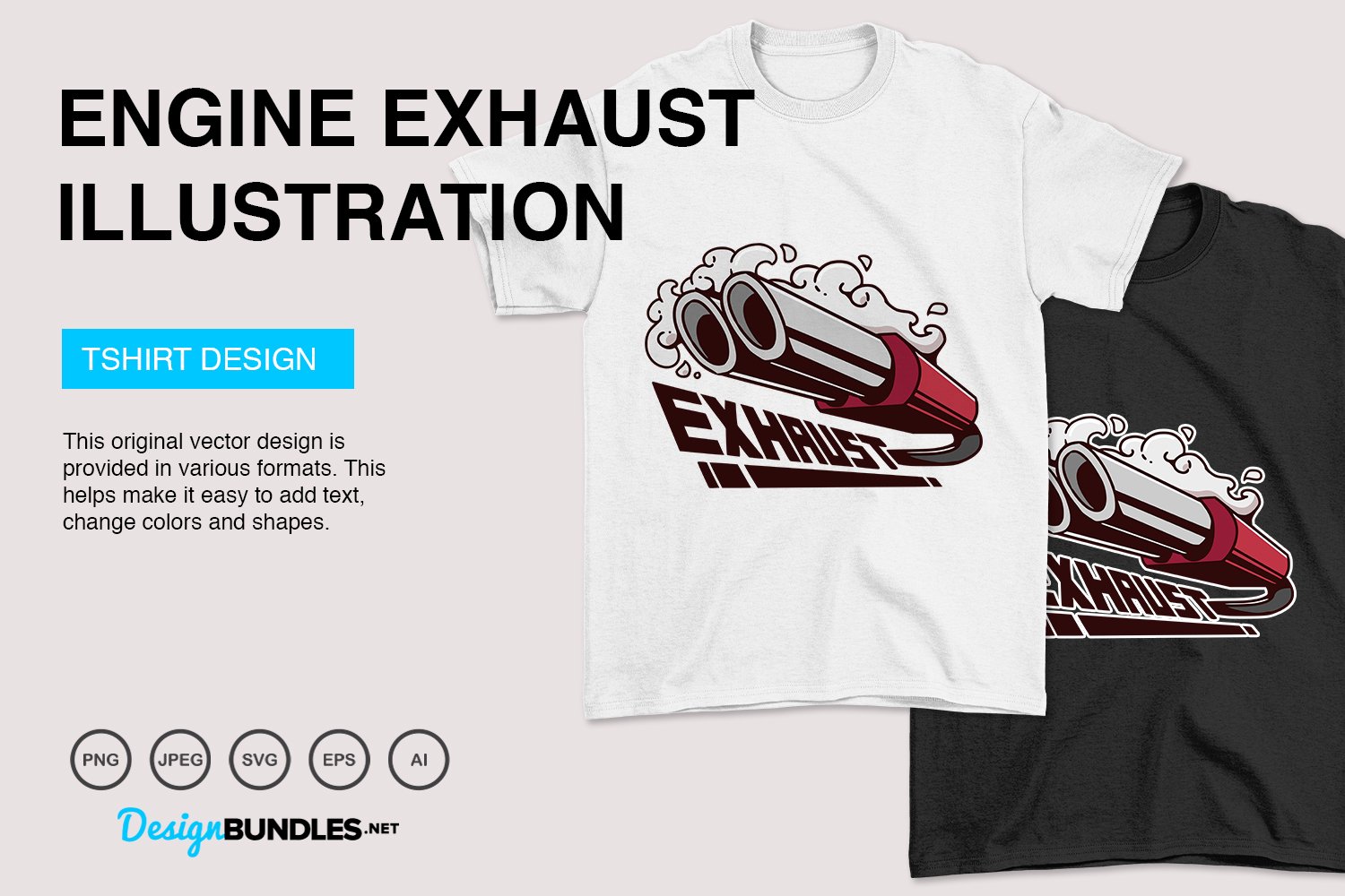 Engine Exhaust Vector Illustration