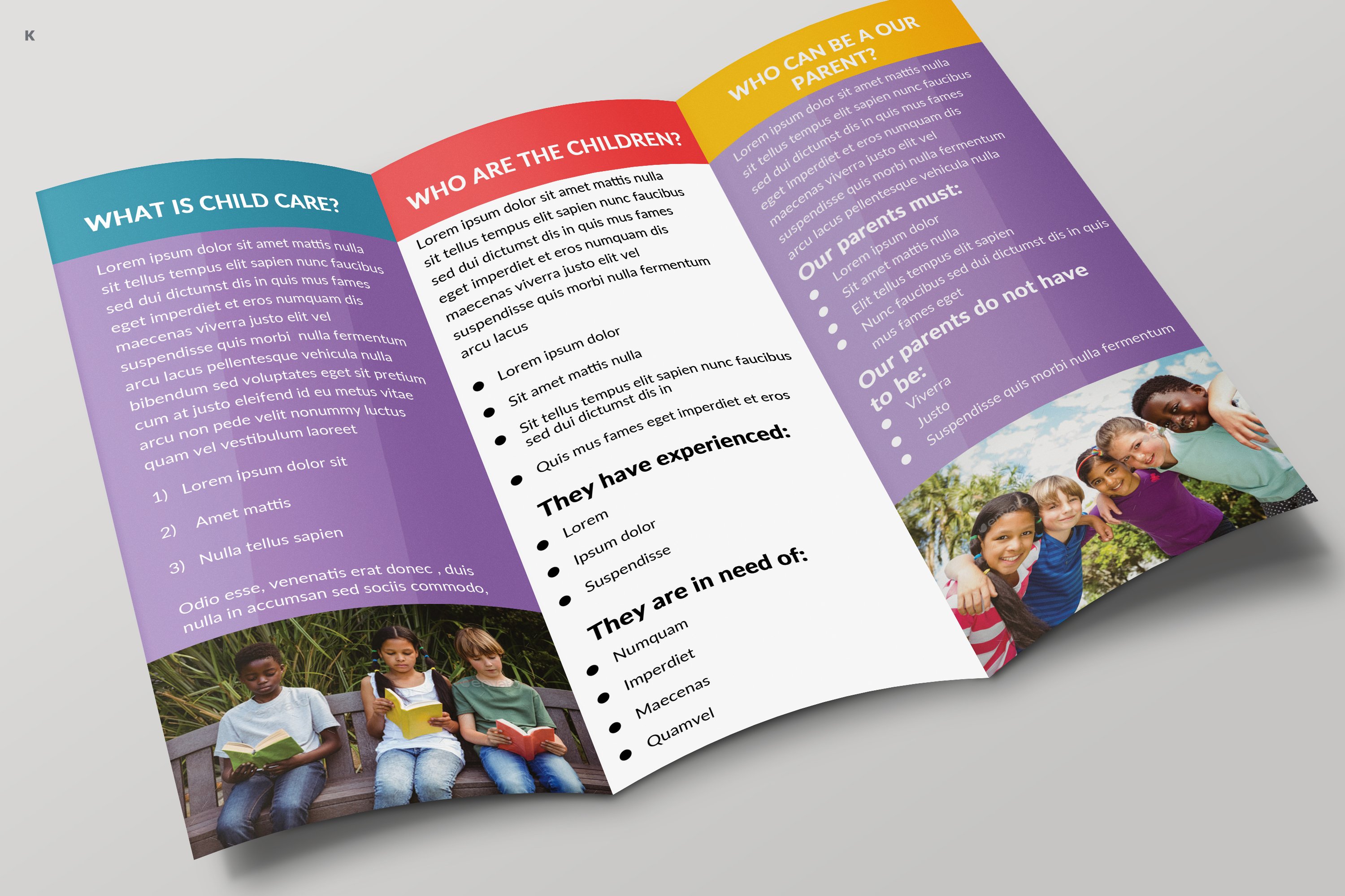 Child Care Center Trifold (119534) | Brochures | Design Bundles