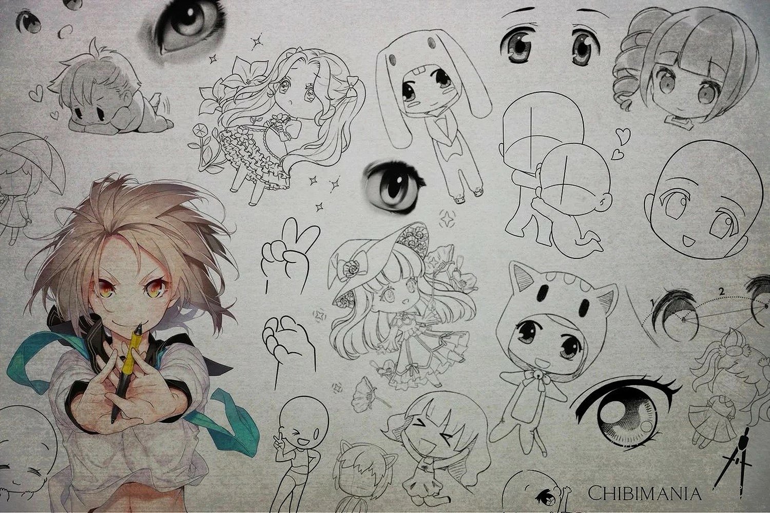Chibi Anime Schets Amazon.com: Anime + Chibi Art Class: A Complete