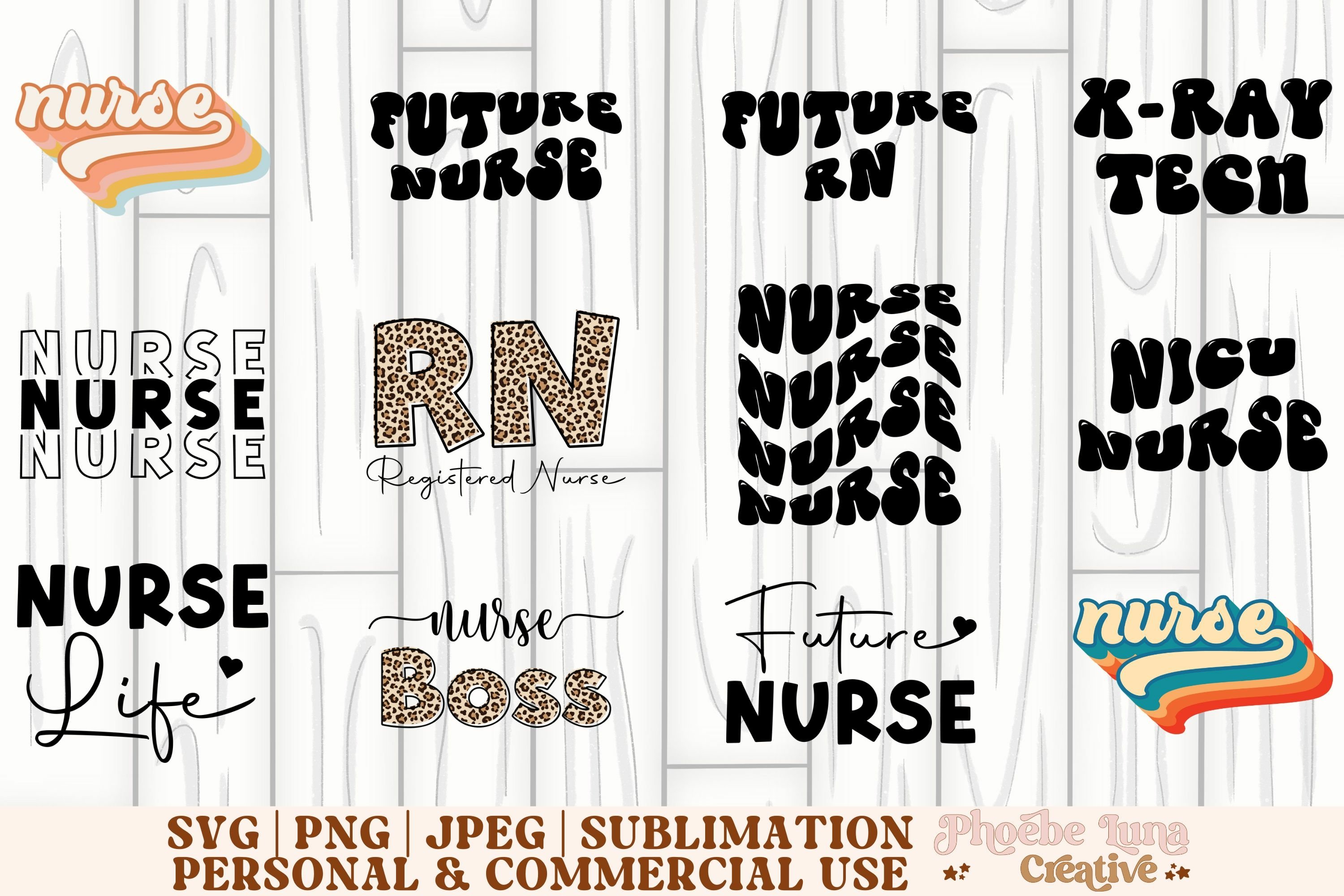 Nurse SVG Bundle, Nurse life SVG, Nurse Career SVG Bundle (2235098 ...