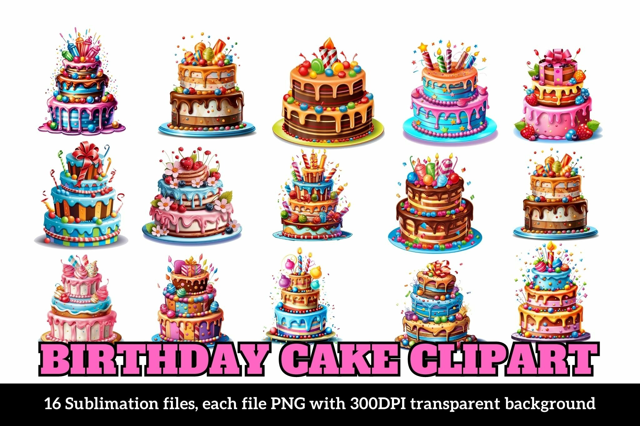 18th Birthday Cake Clipart