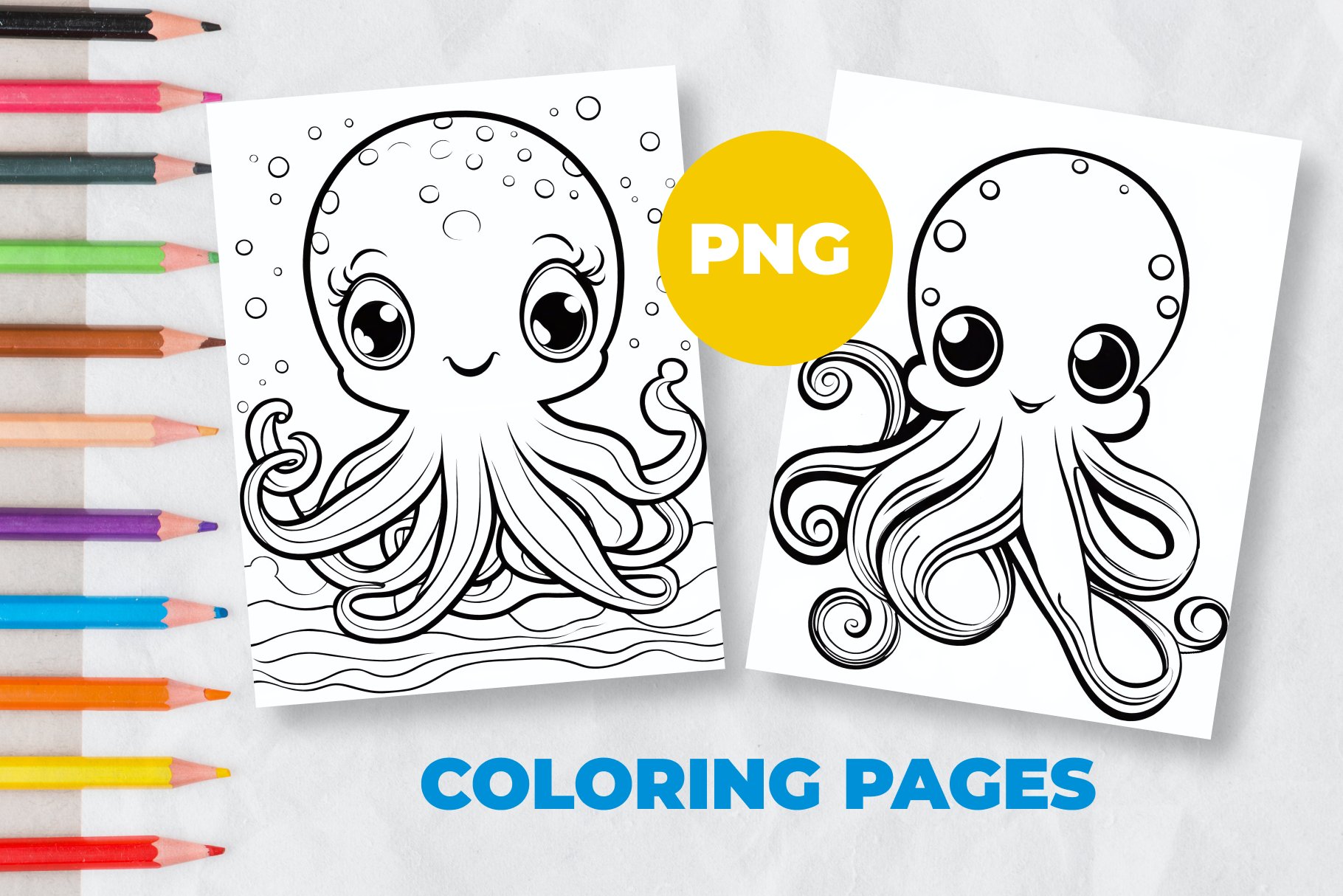 Octopus Coloring Printables
